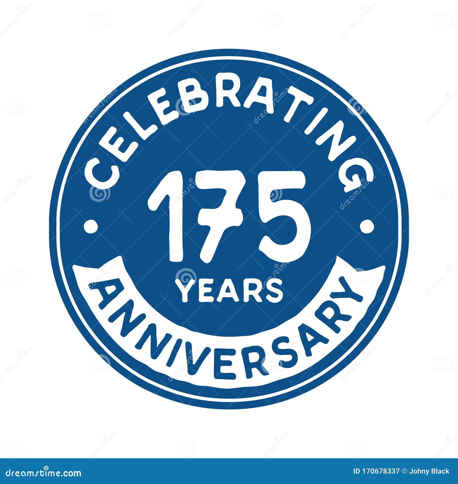 175 Years Celebrating Anniversary Design Template. 175th Anniversary ...