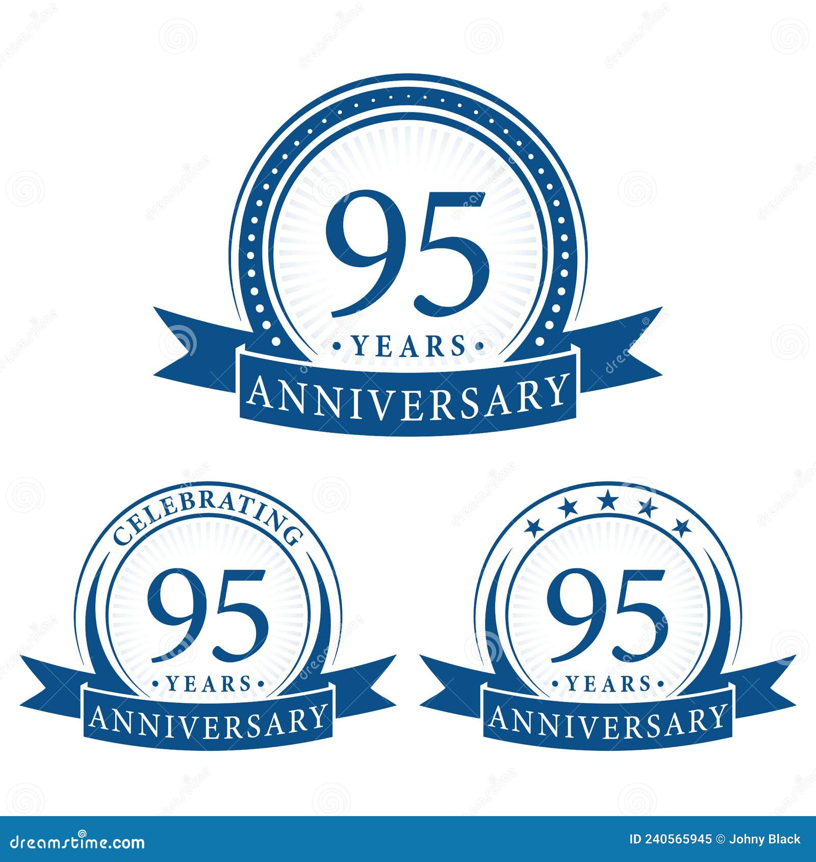 95 Years Anniversary Celebration Logotype. 95th Anniversary Logo ...