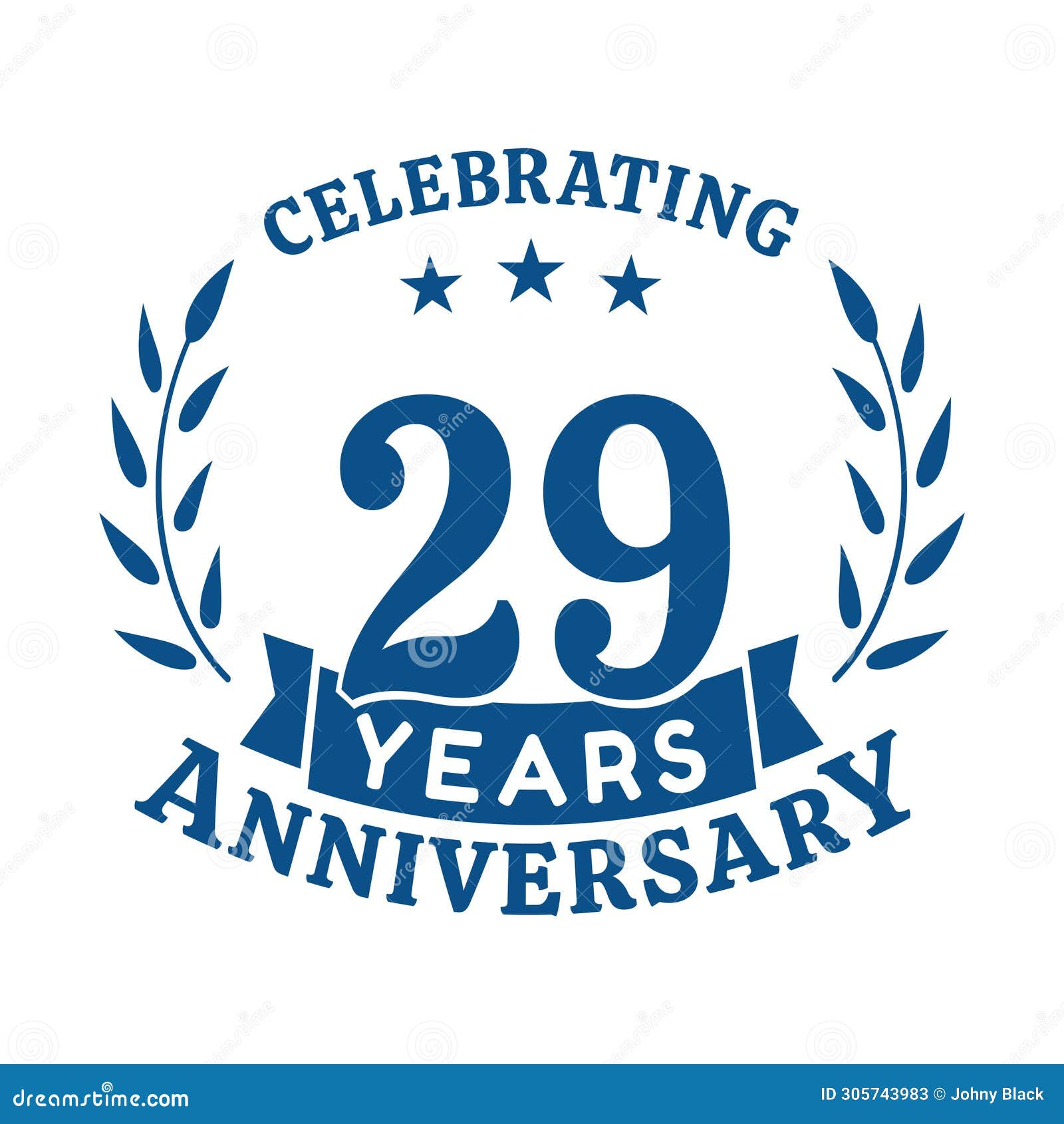 29 Years Anniversary Celebration Logotype. 29th Anniversary Logo ...