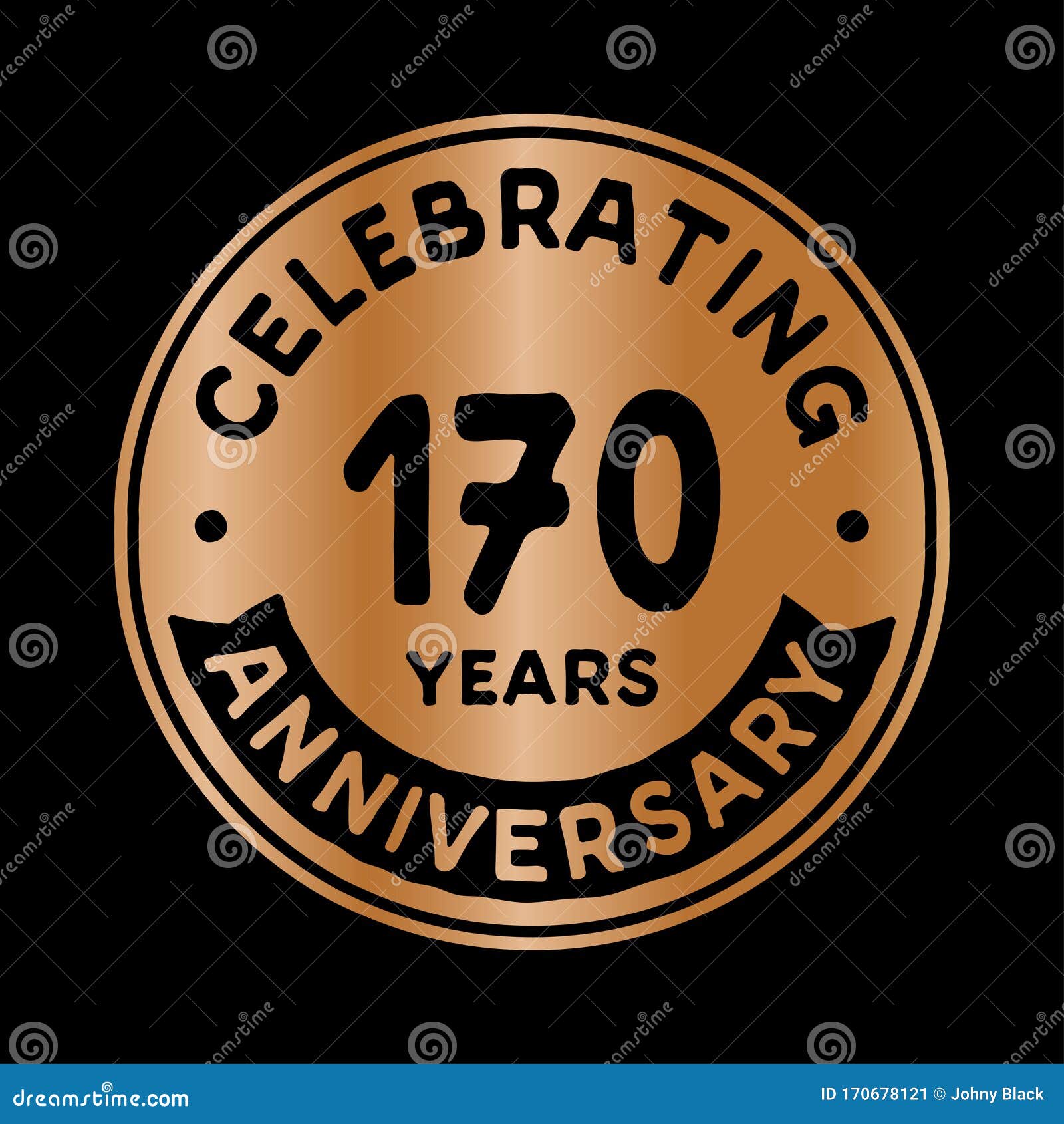 170 Years Celebrating Anniversary Design Template. 170th Anniversary ...