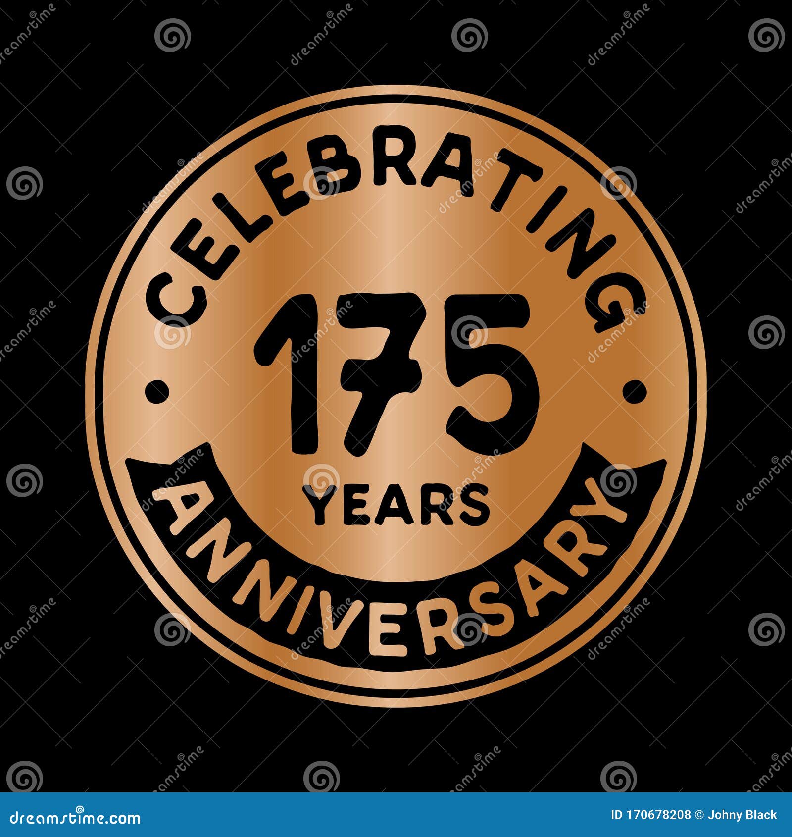 175 Years Celebrating Anniversary Design Template. 175th Anniversary ...