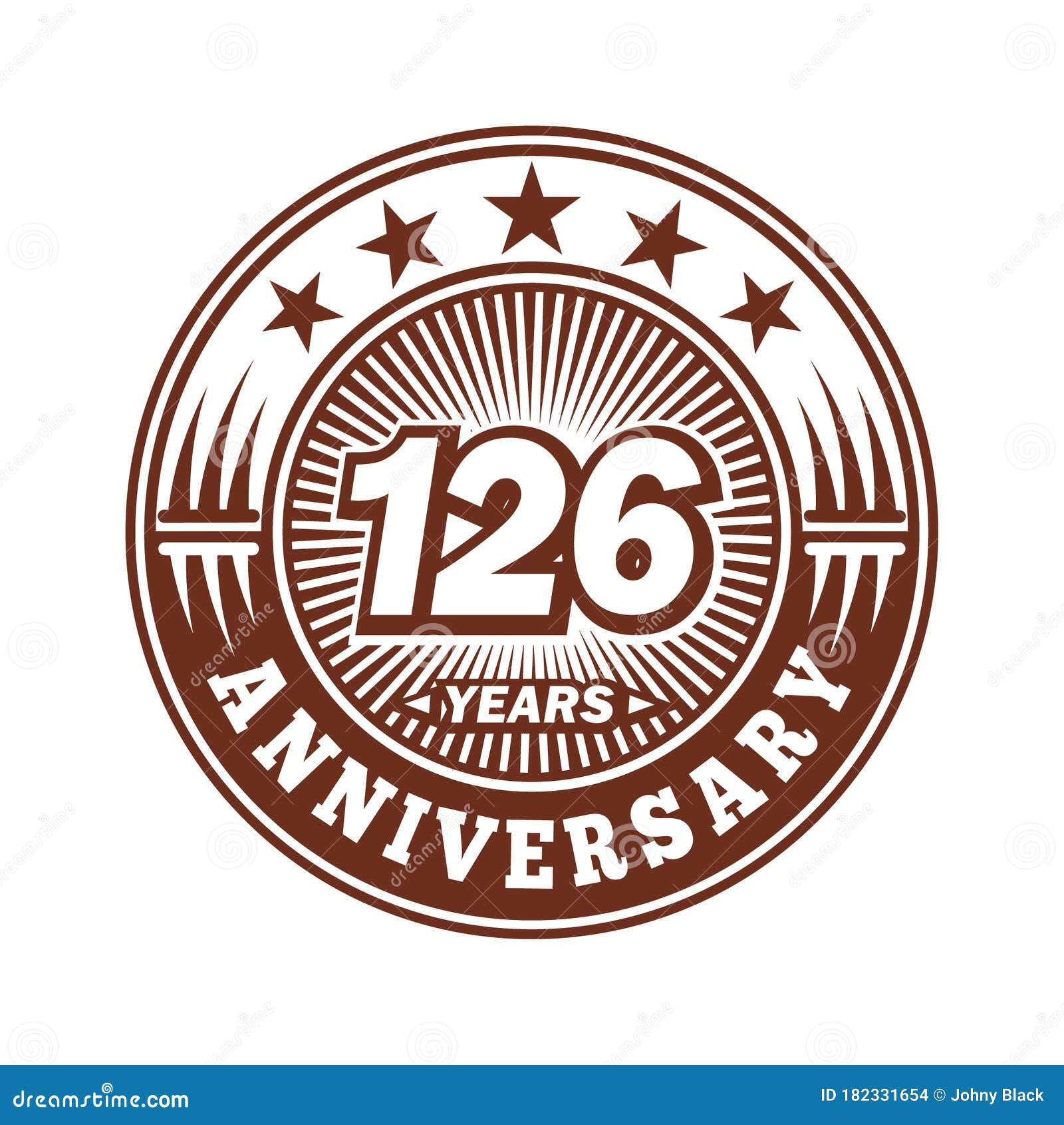 126years Anniversary Celebration. 126th Anniversary Logo Design ...