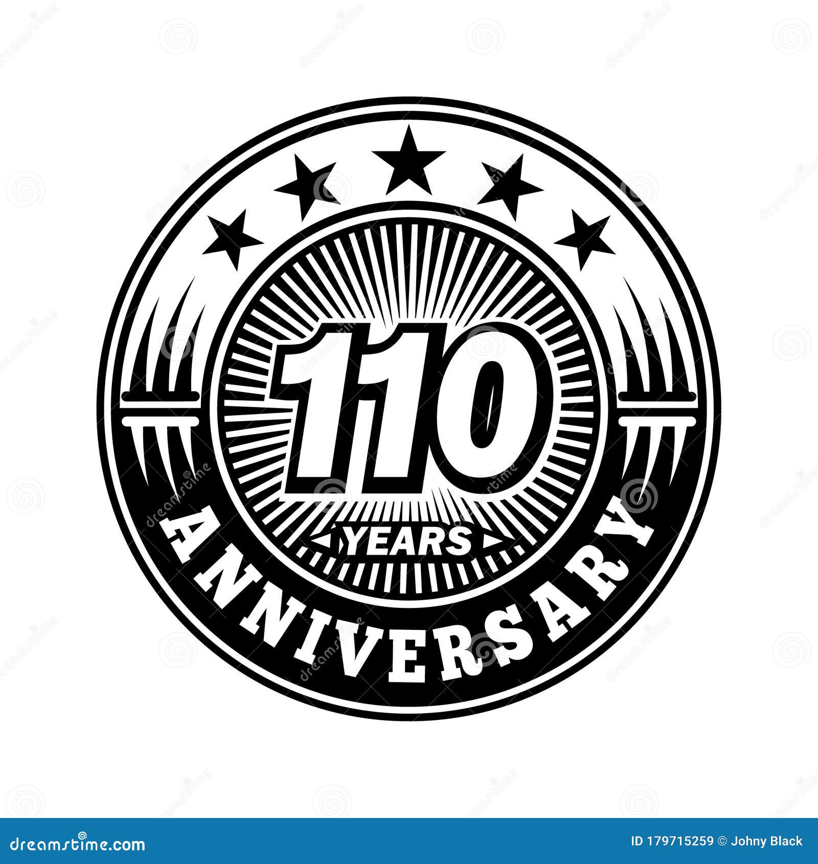 110 Years Anniversary Celebration. 110th Anniversary Logo Design ...