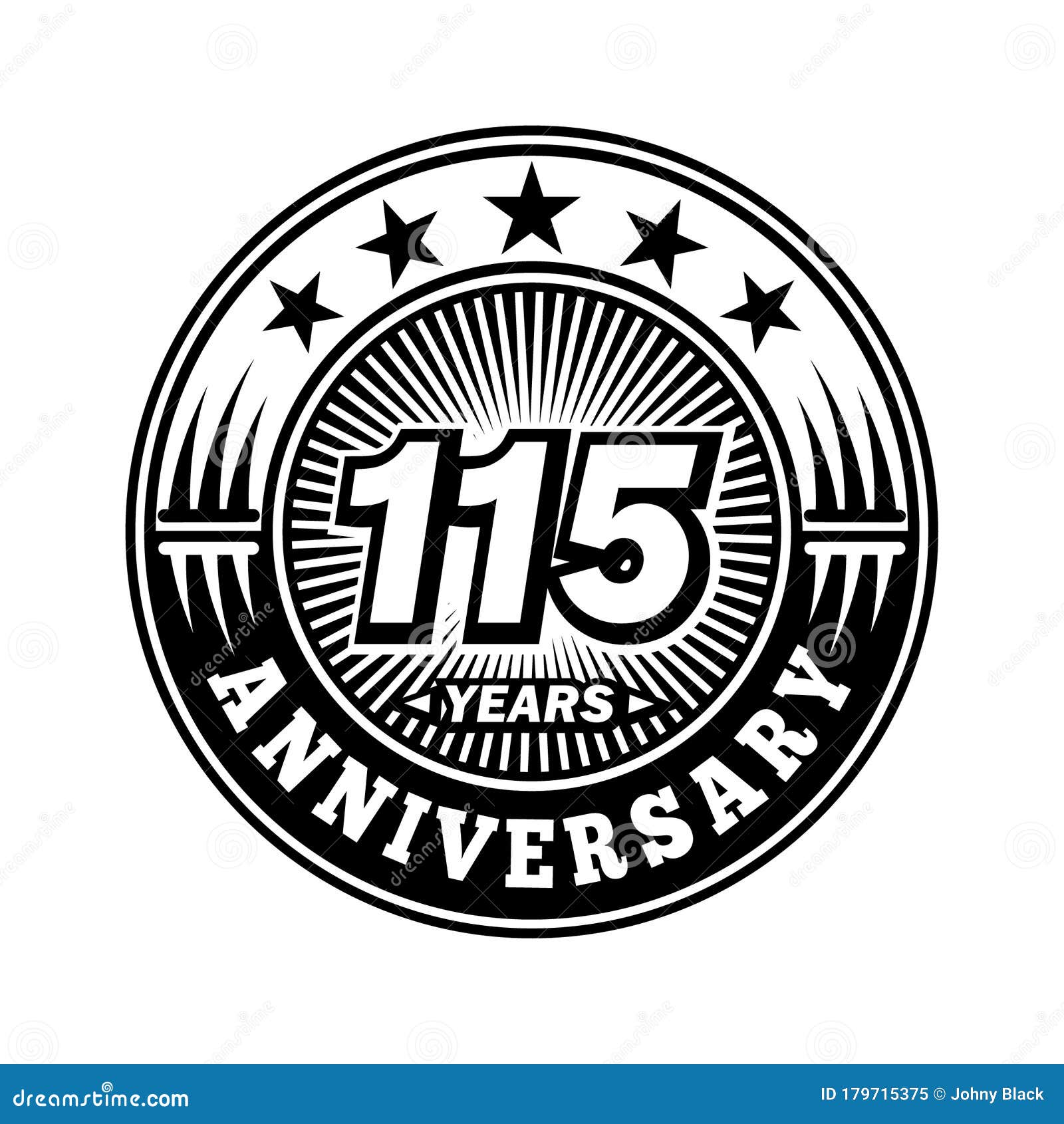 115 Years Anniversary Celebration. 115th Anniversary Logo Design ...