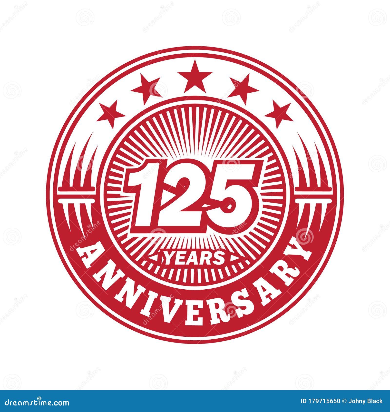 125years Celebrating Anniversary Design Template. 125th Anniversary ...