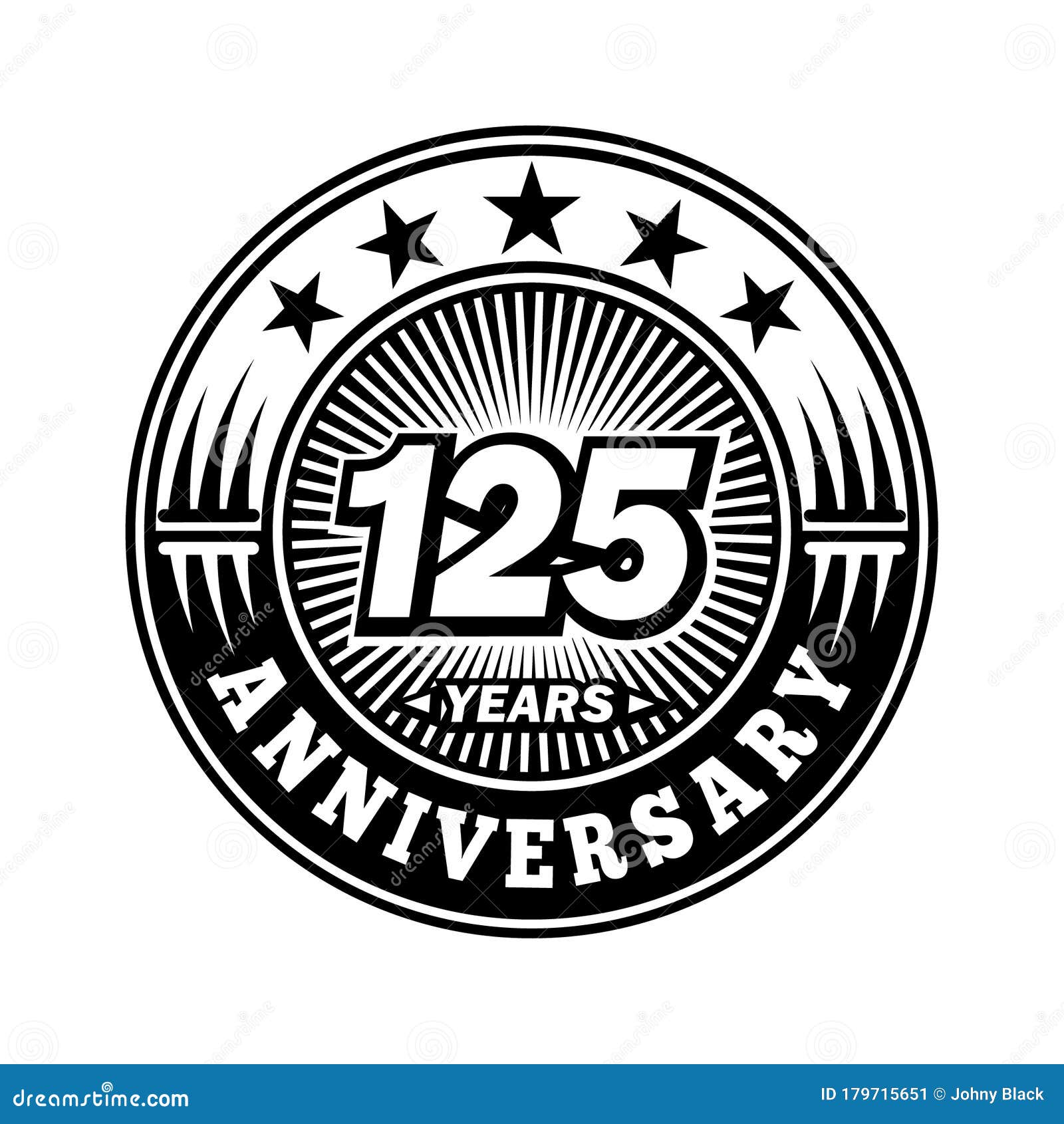 125 Years Anniversary Celebration. 125th Anniversary Logo Design ...