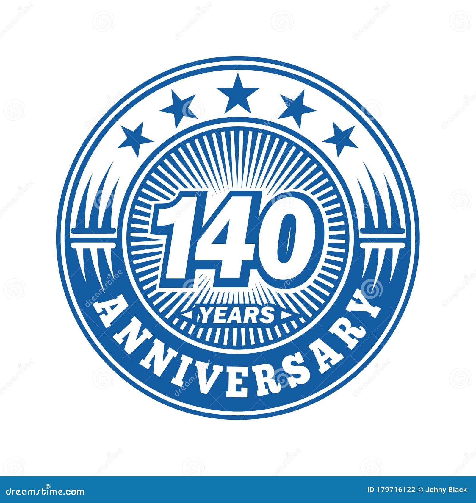 140 Years Anniversary Celebration. 140th Anniversary Logo Design ...