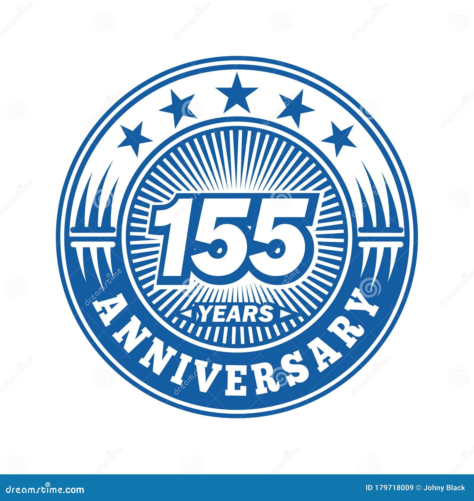 155 Years Anniversary Celebration. 155th Anniversary Logo Design ...