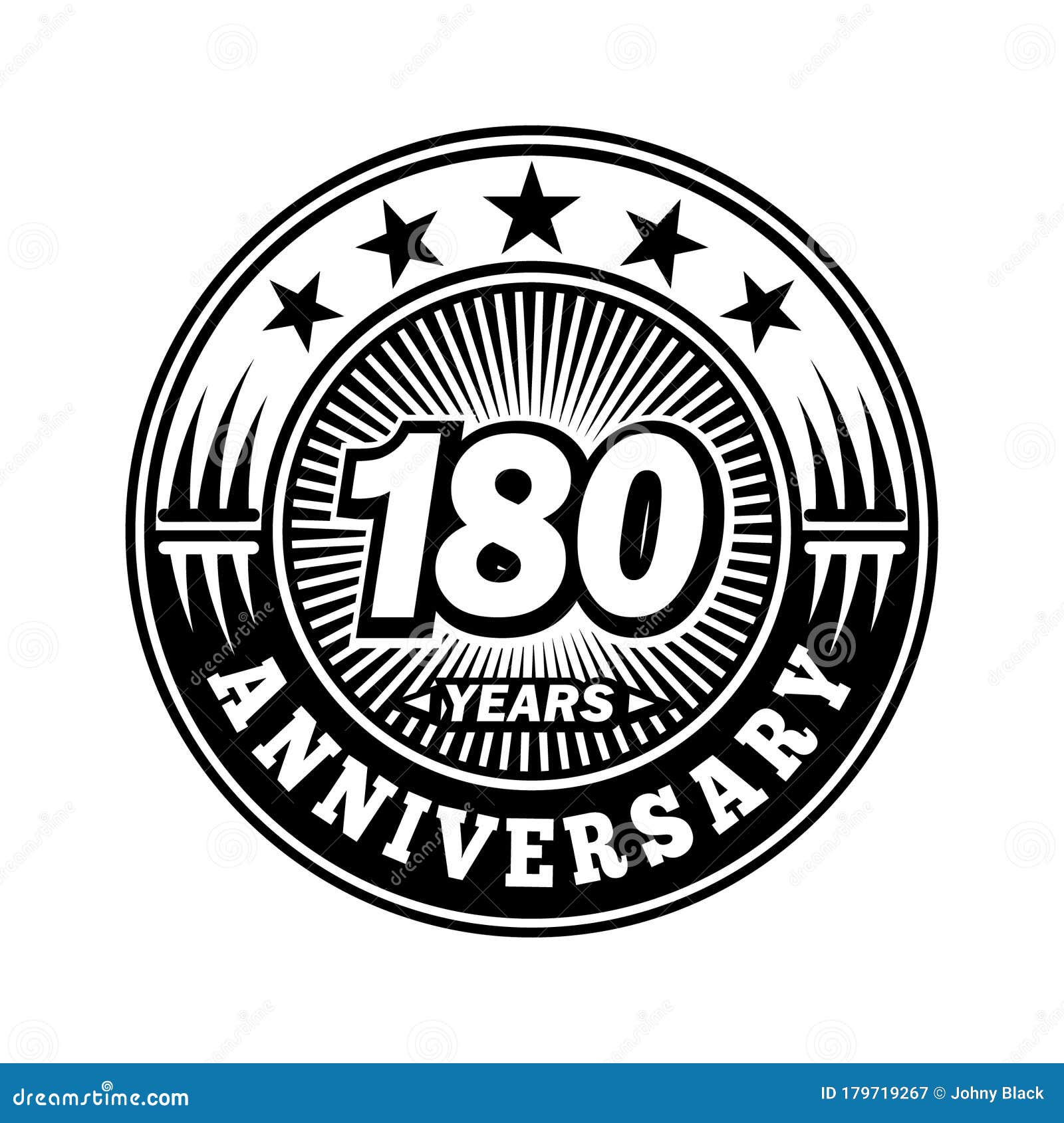 180 Years Anniversary Celebration. 180th Anniversary Logo Design ...