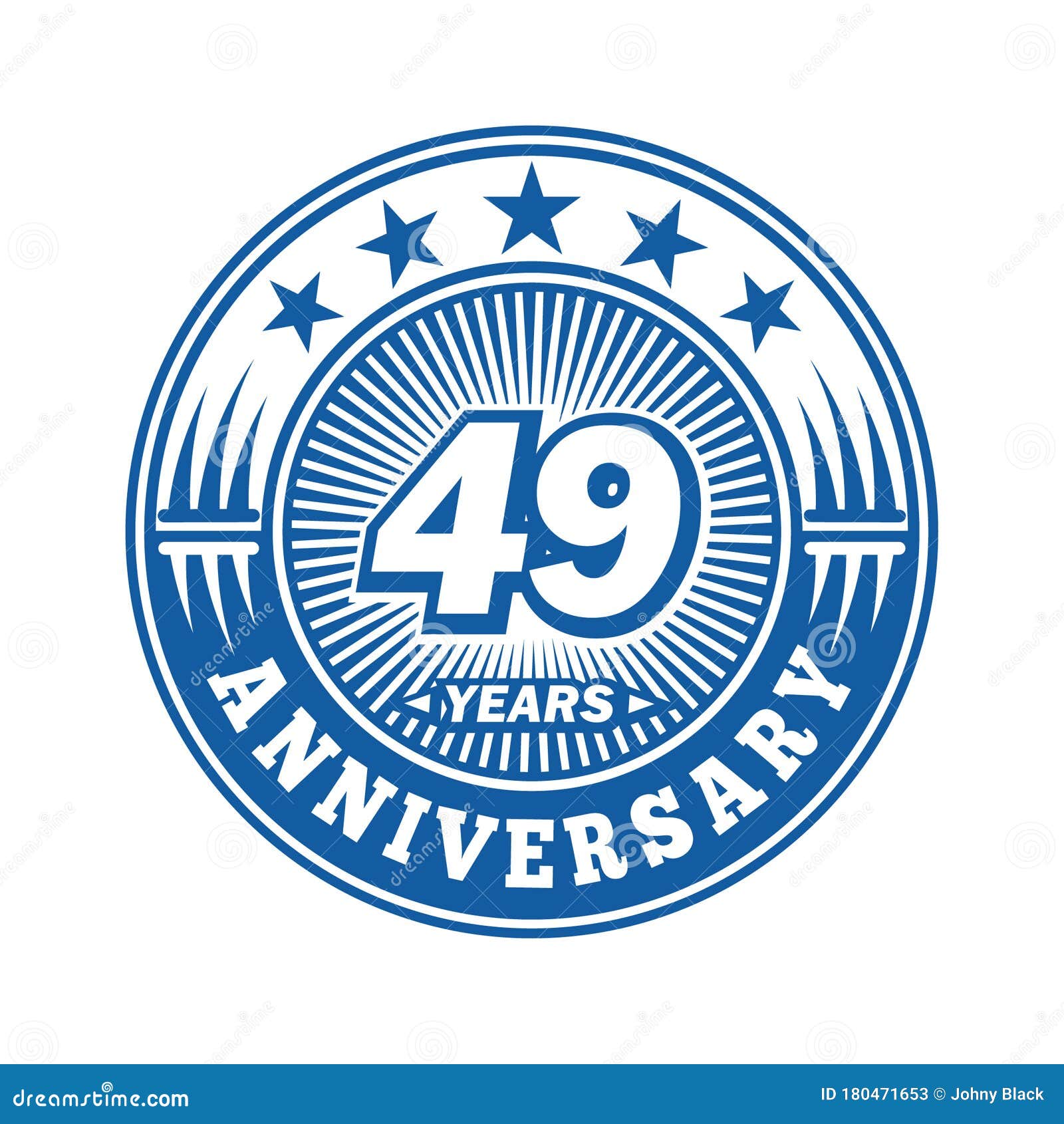 49 Years Anniversary Celebration. 49th Anniversary Logo Design. 49years ...