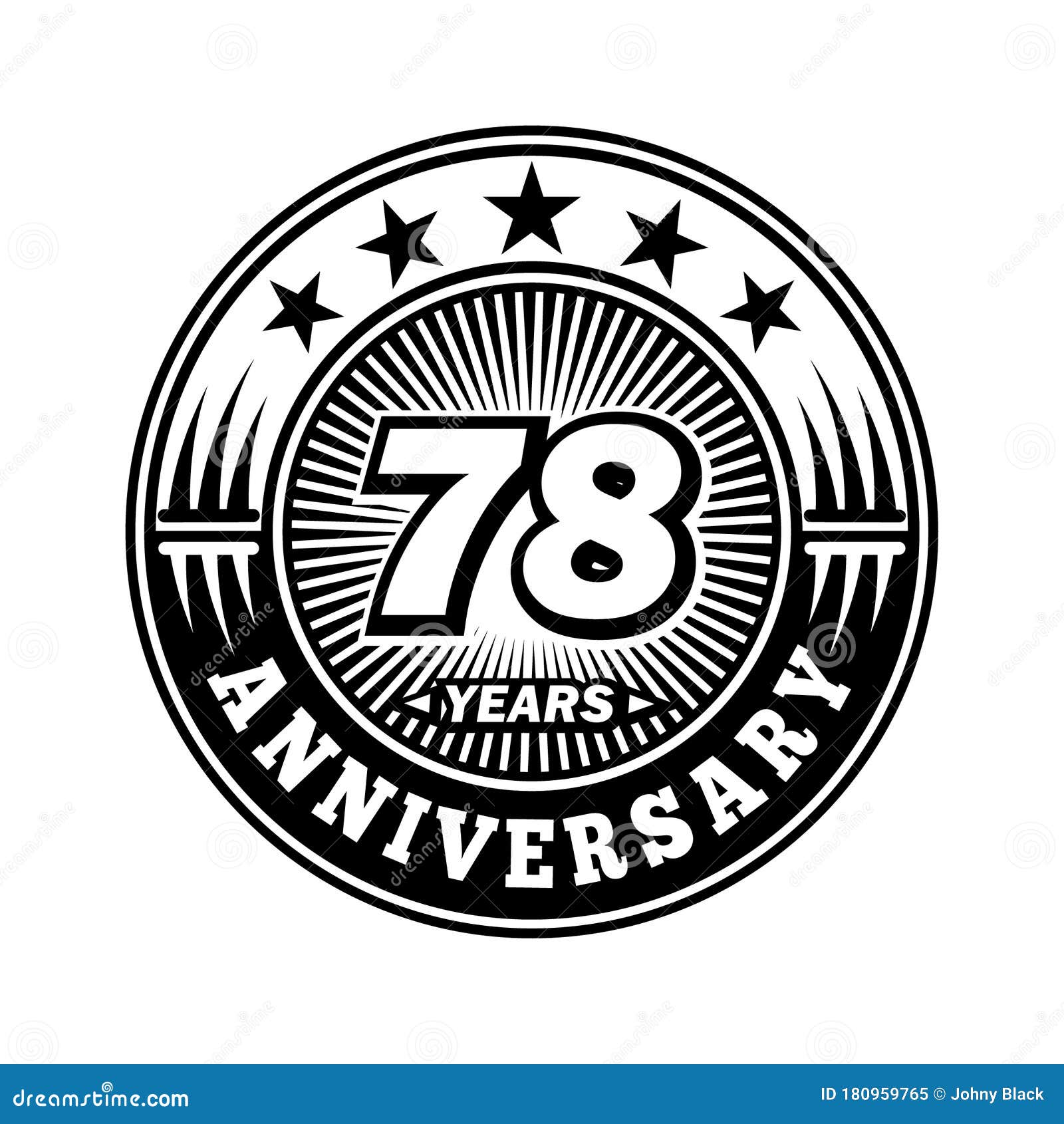 78 Years Anniversary Celebration. 78th Anniversary Logo Design. 78years ...