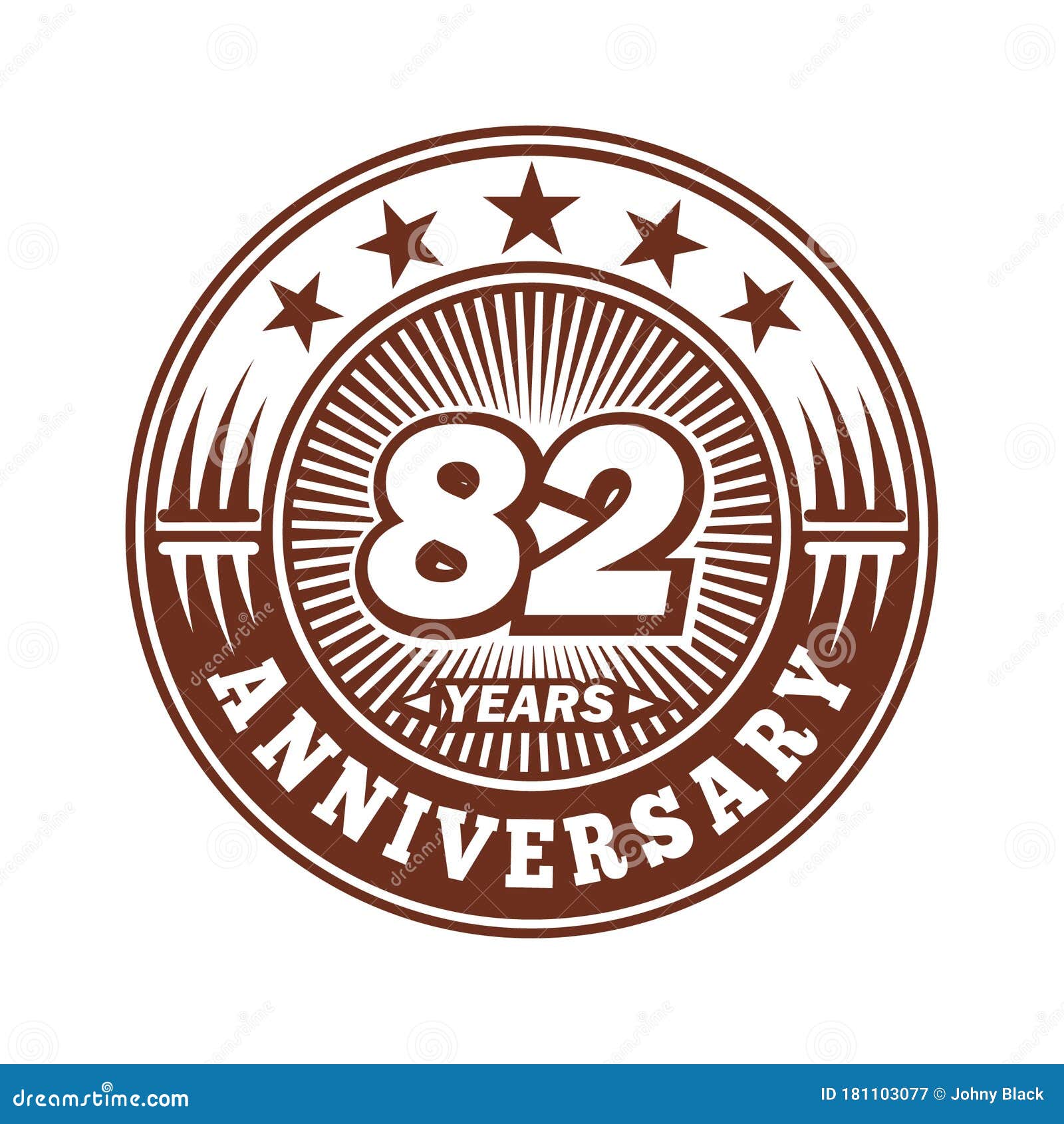 82 Years Anniversary Celebration. 82nd Anniversary Logo Design. 82years ...