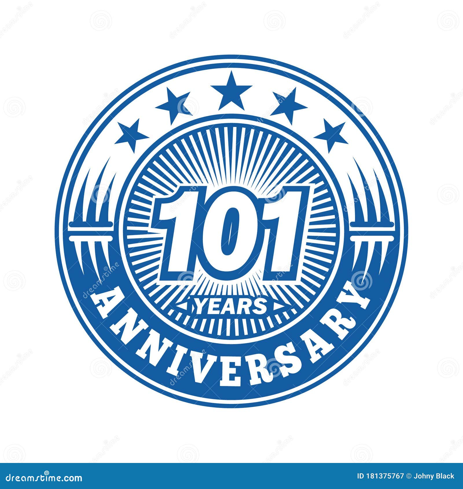 101 Years Anniversary Celebration. 101st Anniversary Logo Design ...