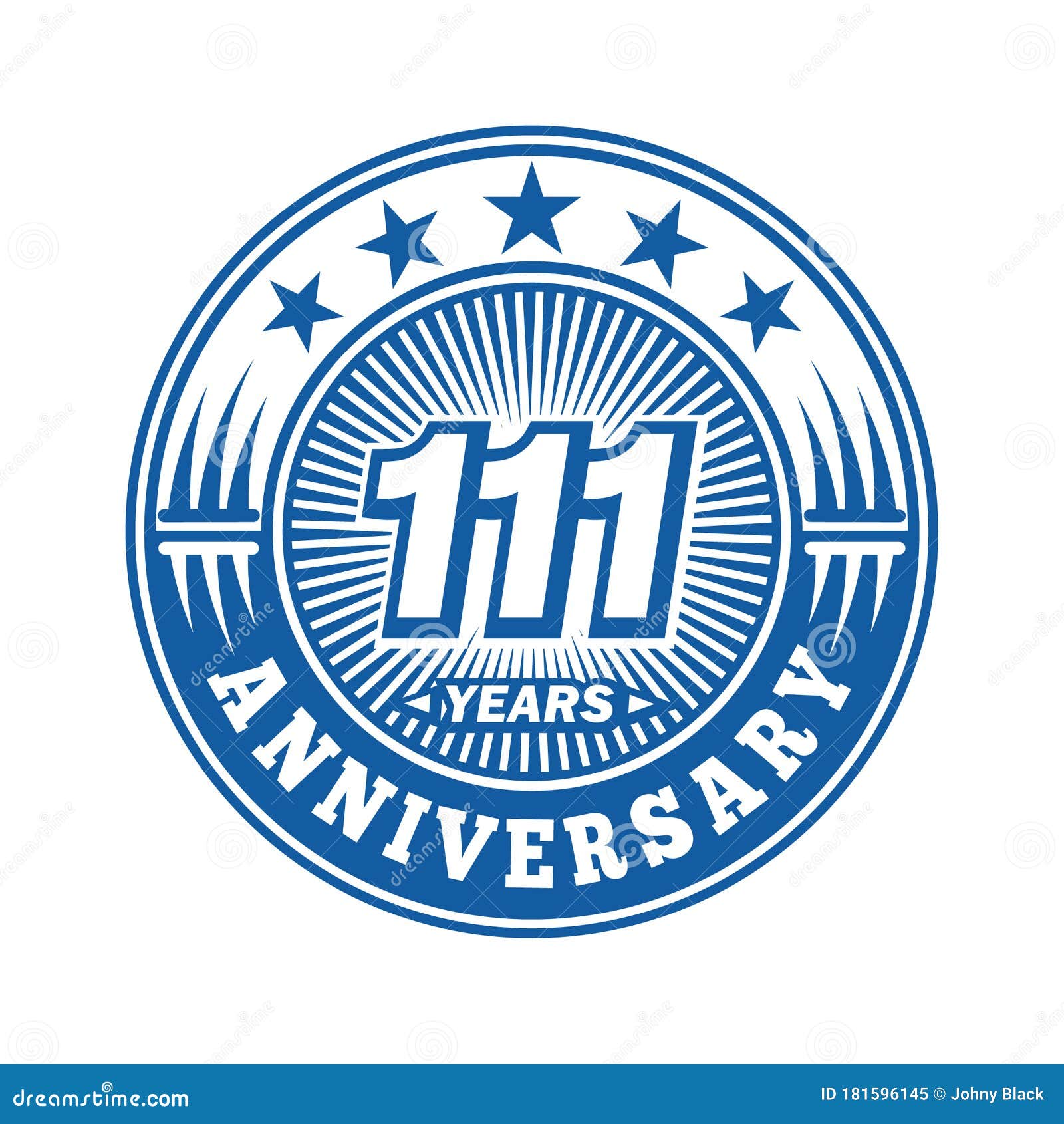 111 Years Anniversary Celebration. 111th Anniversary Logo Design ...