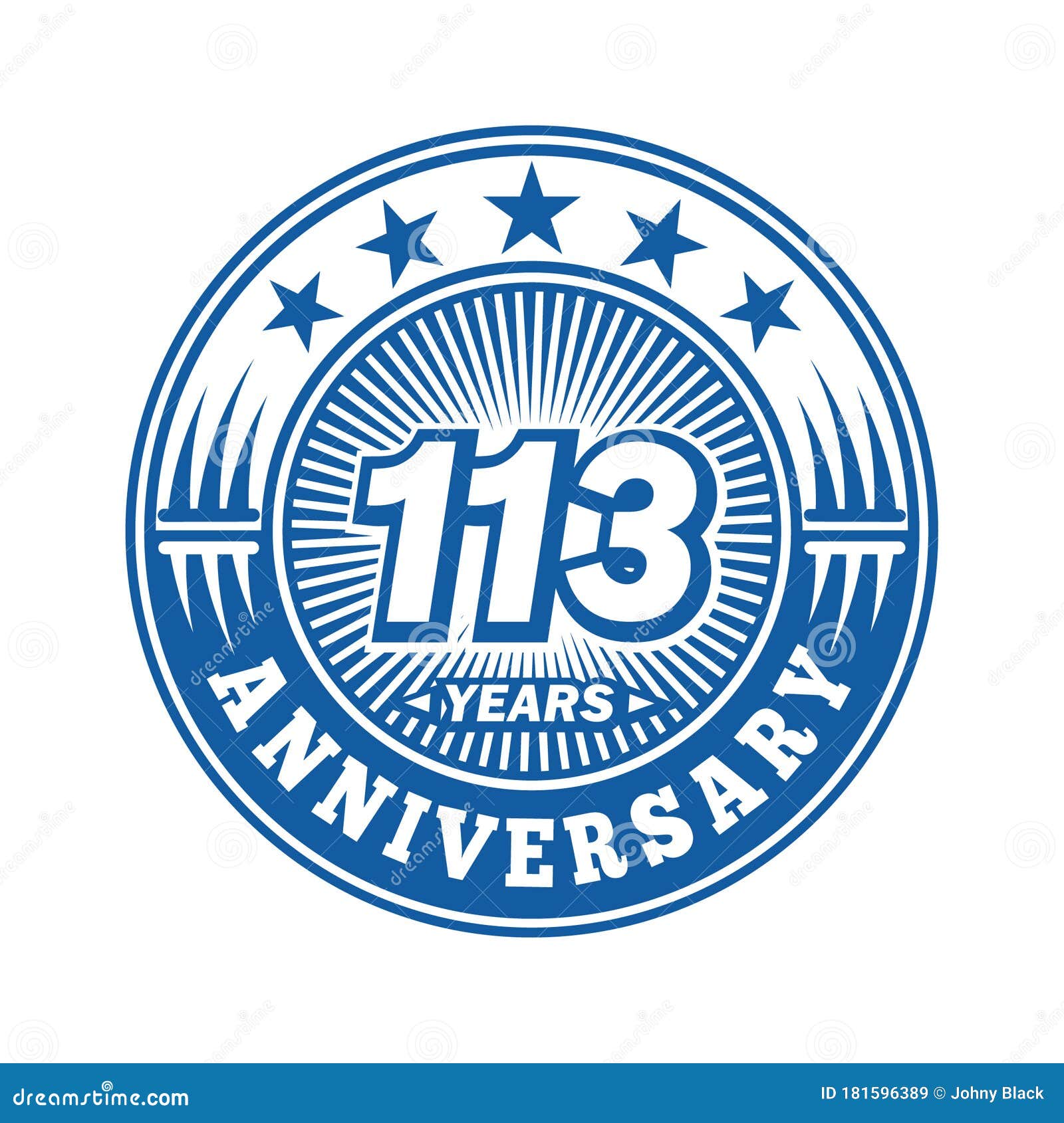 113 Years Anniversary Celebration. 113th Anniversary Logo Design ...