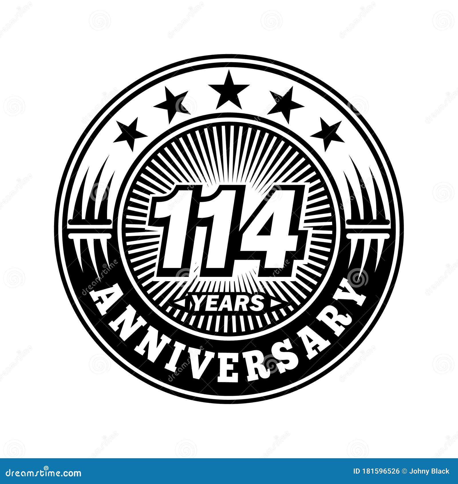 114 Years Anniversary Celebration. 114th Anniversary Logo Design ...