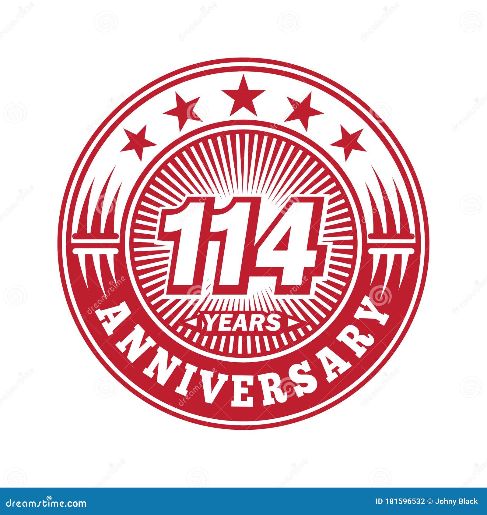 114 Years Anniversary Celebration. 114th Anniversary Logo Design ...