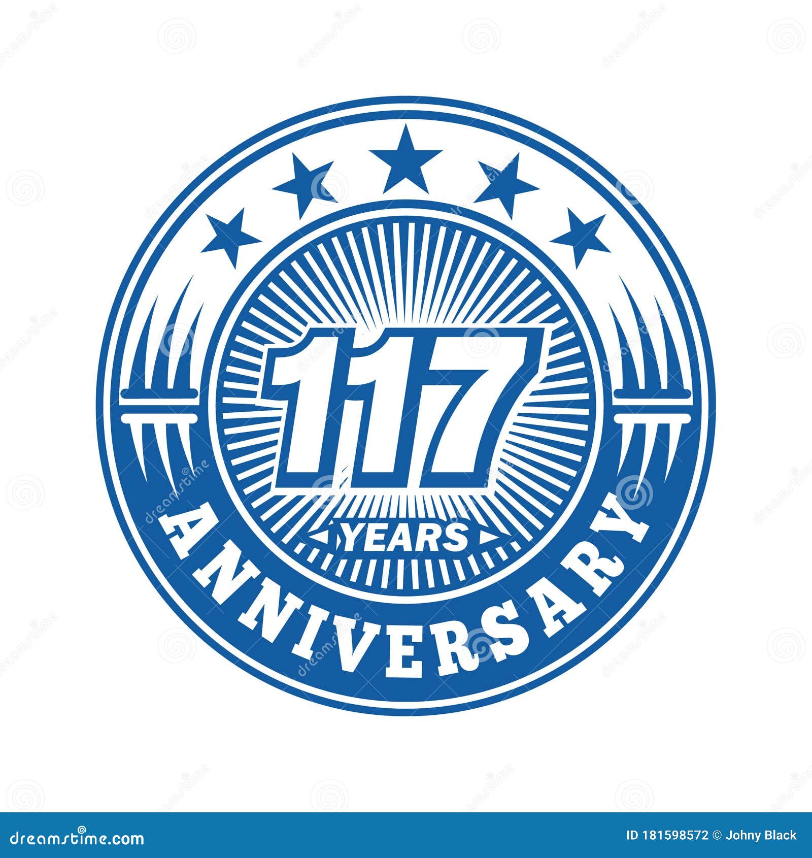 117 Years Anniversary Celebration. 117th Anniversary Logo Design ...