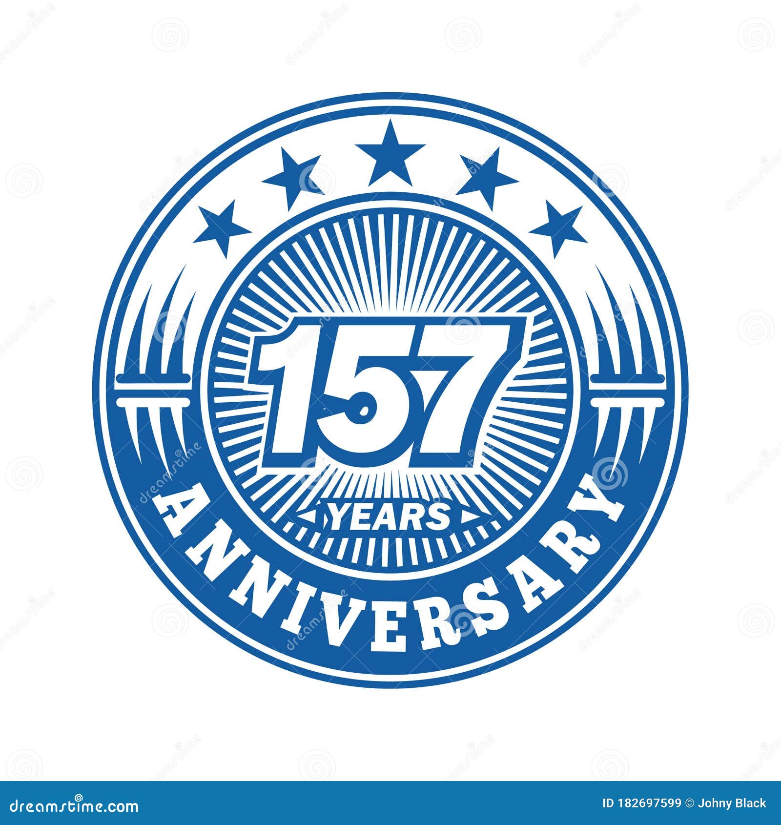 157 Years Anniversary Celebration. 157th Anniversary Logo Design ...