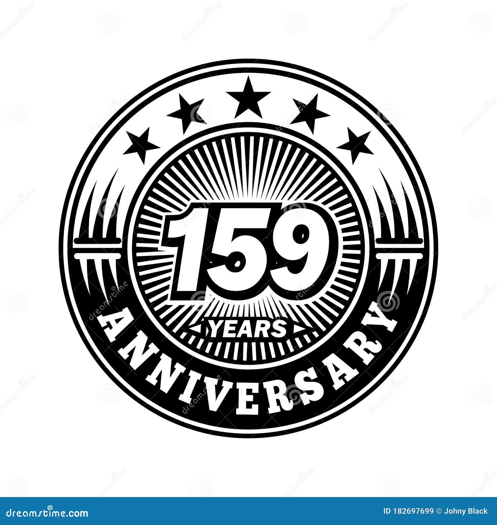 159 Years Anniversary Celebration. 159th Anniversary Logo Design ...