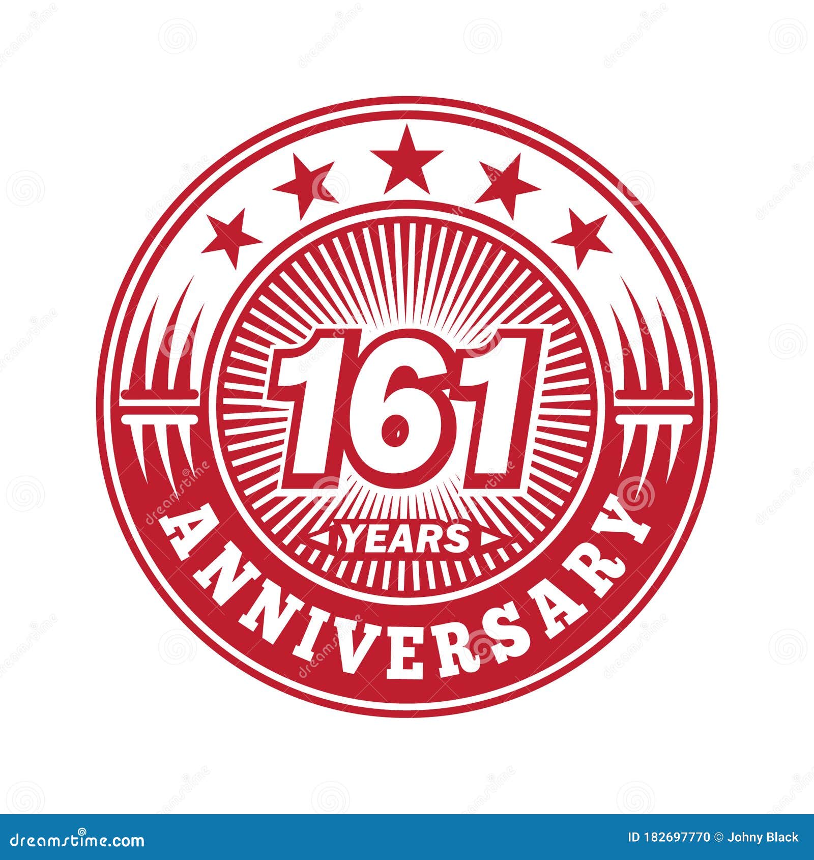161 Years Anniversary Celebration. 161st Anniversary Logo Design ...