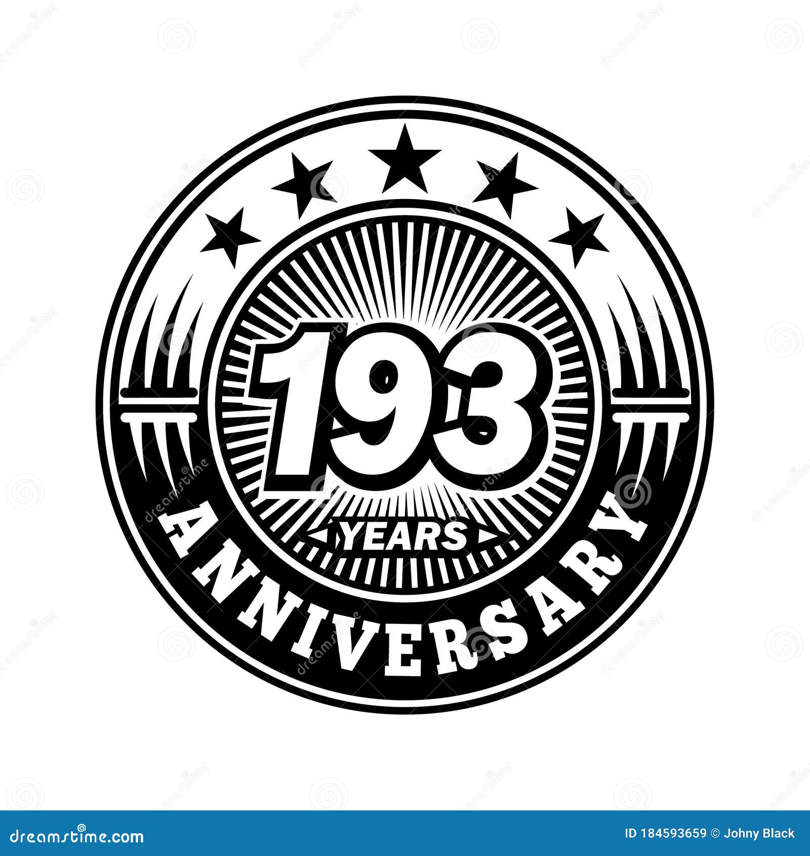 193 Years Anniversary Celebration. 193rd Anniversary Logo Design ...
