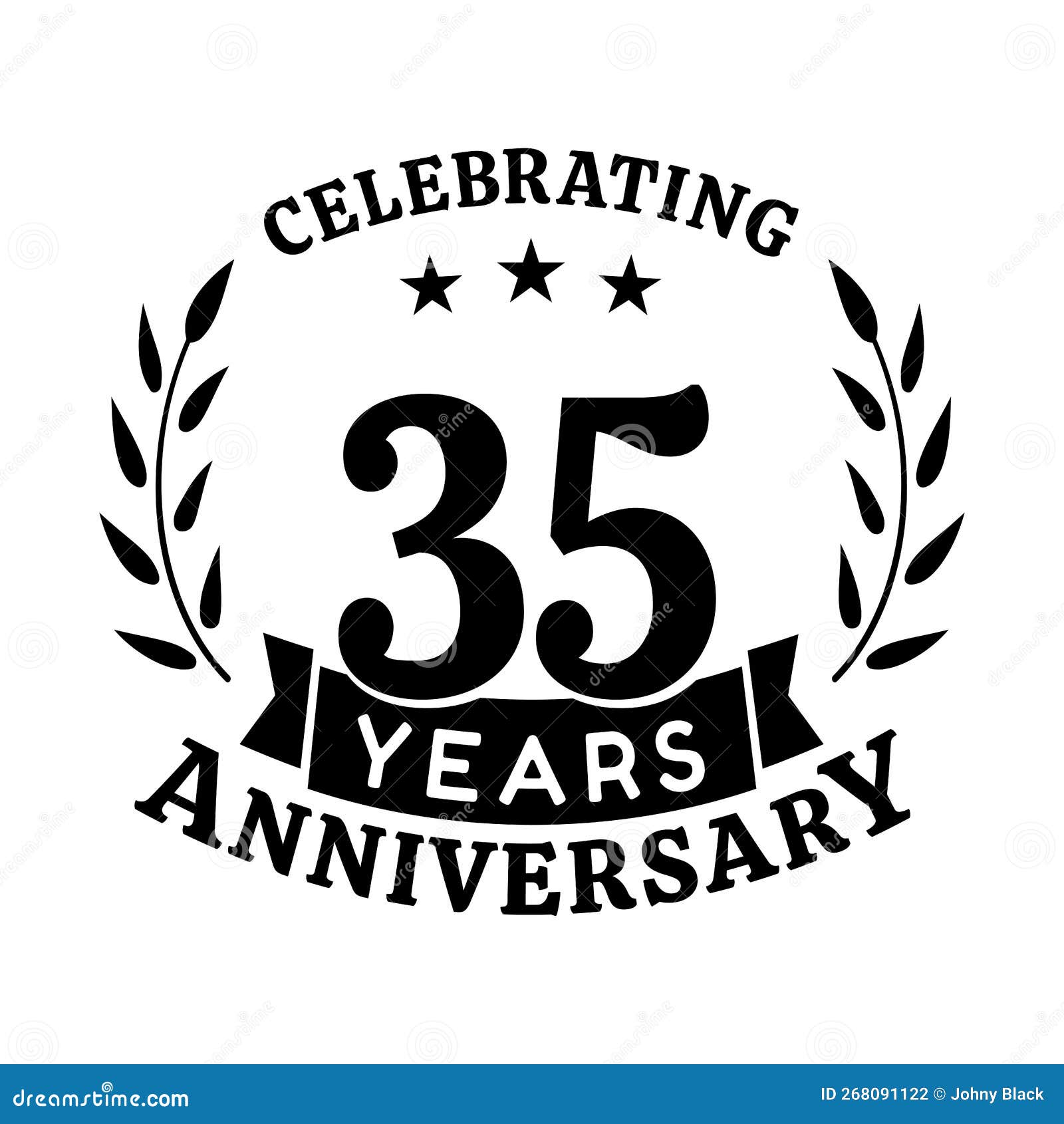 35 Years Anniversary Celebration Logotype. 35th Anniversary Logo ...