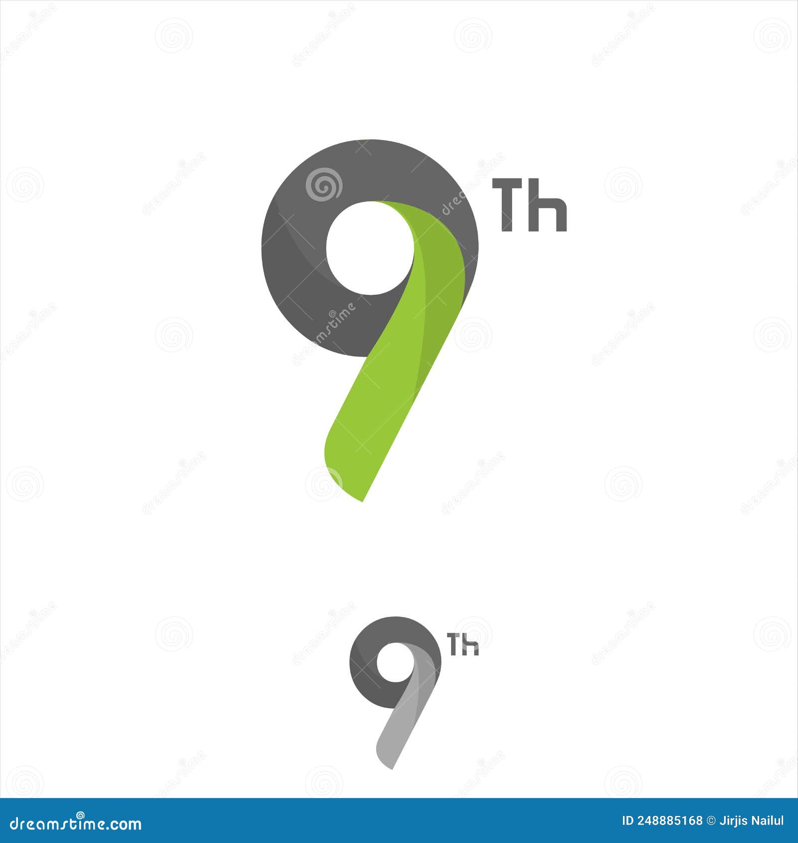 9th Celebration Logotype Colorful Design Stock Vector - Illustration of ...