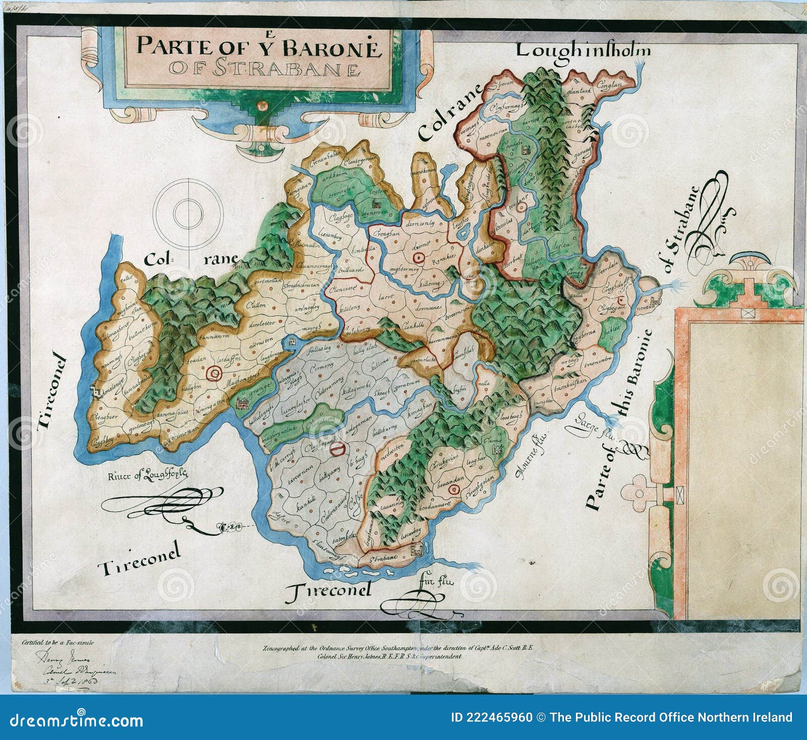 Parte Of The Baronie Of Strabane, C.1609 Picture. Image: 222465960