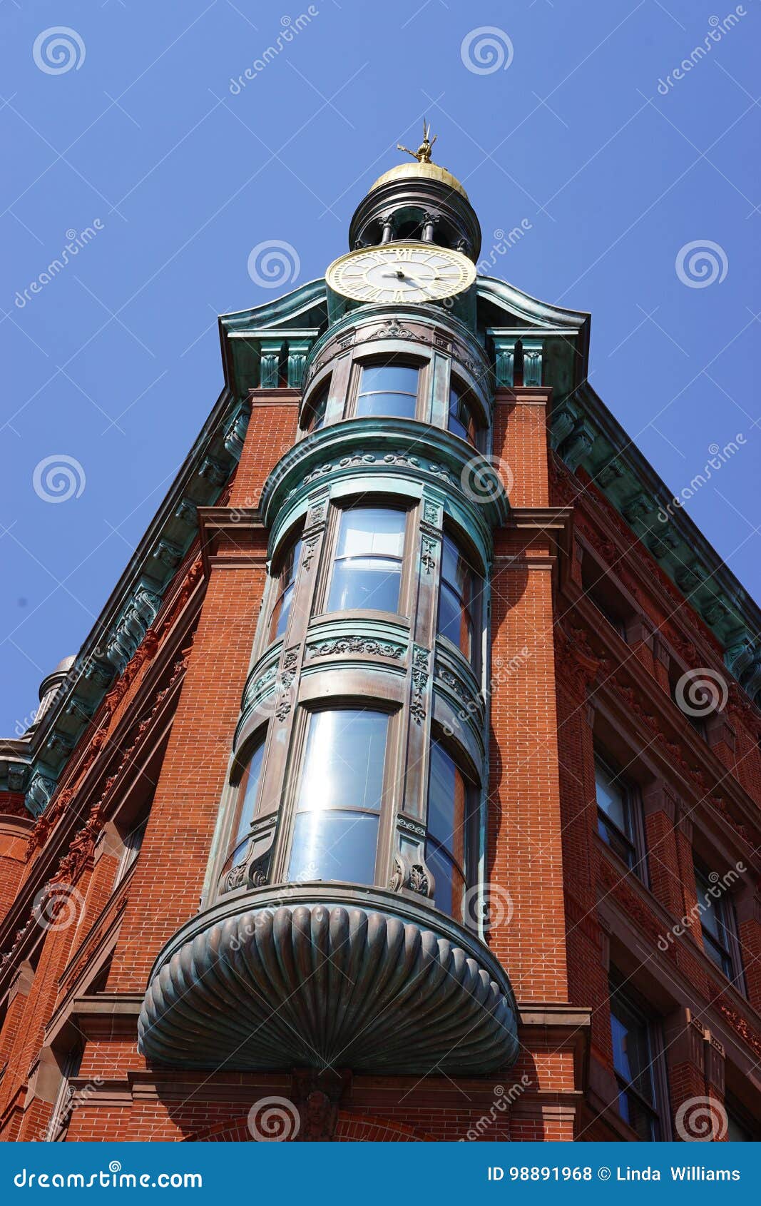 19th Century Clock Tower Turret Stock Photo - Image of height ...