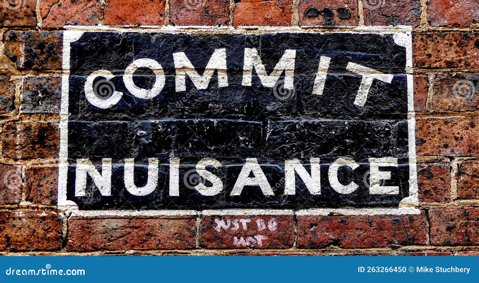 Commit Nuisance (Just Be Hot) - 19th Century Sign, Australia Stock ...