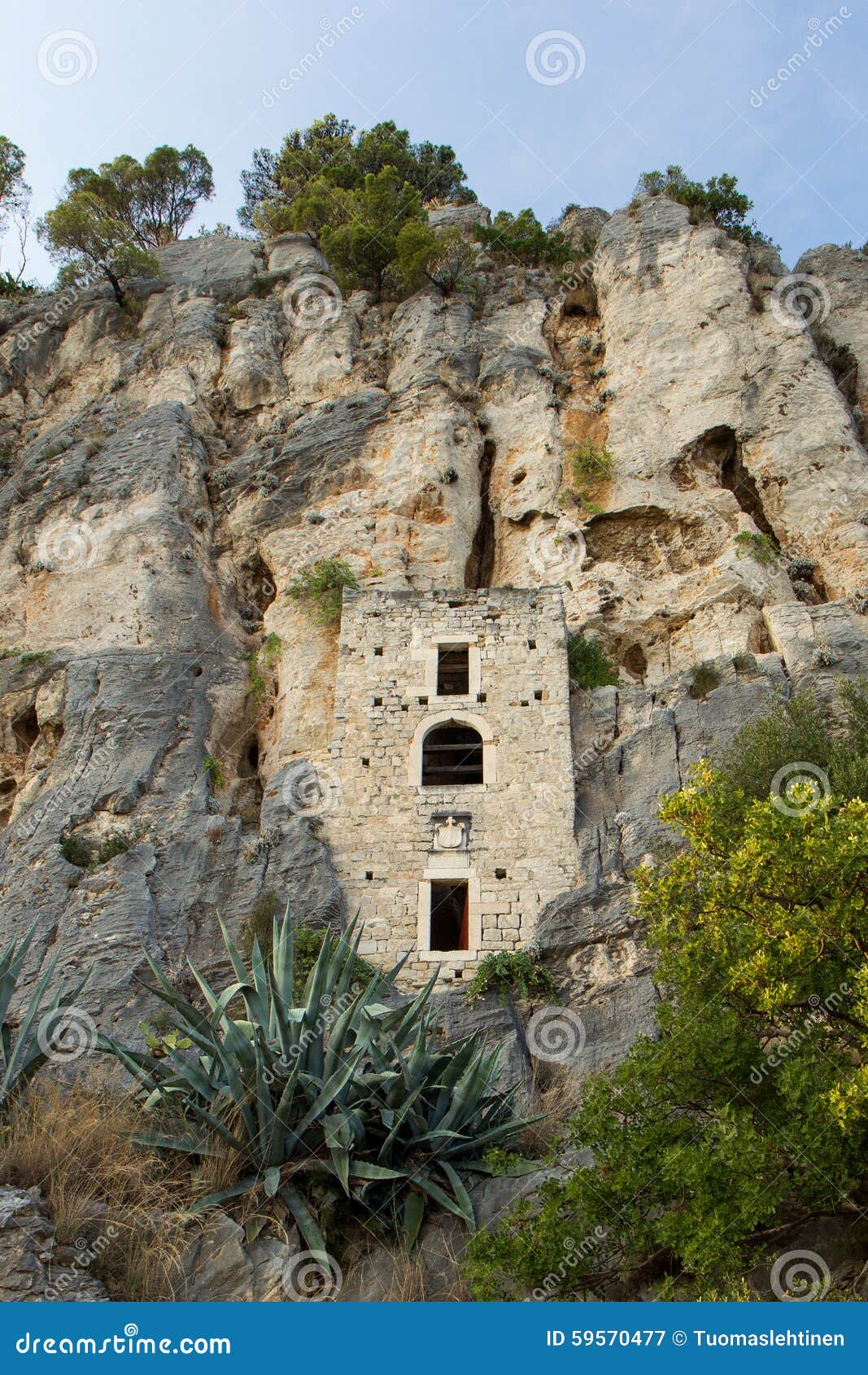 15th Century Hermitage Built Cave Split Stock Photos - Free & Royalty ...