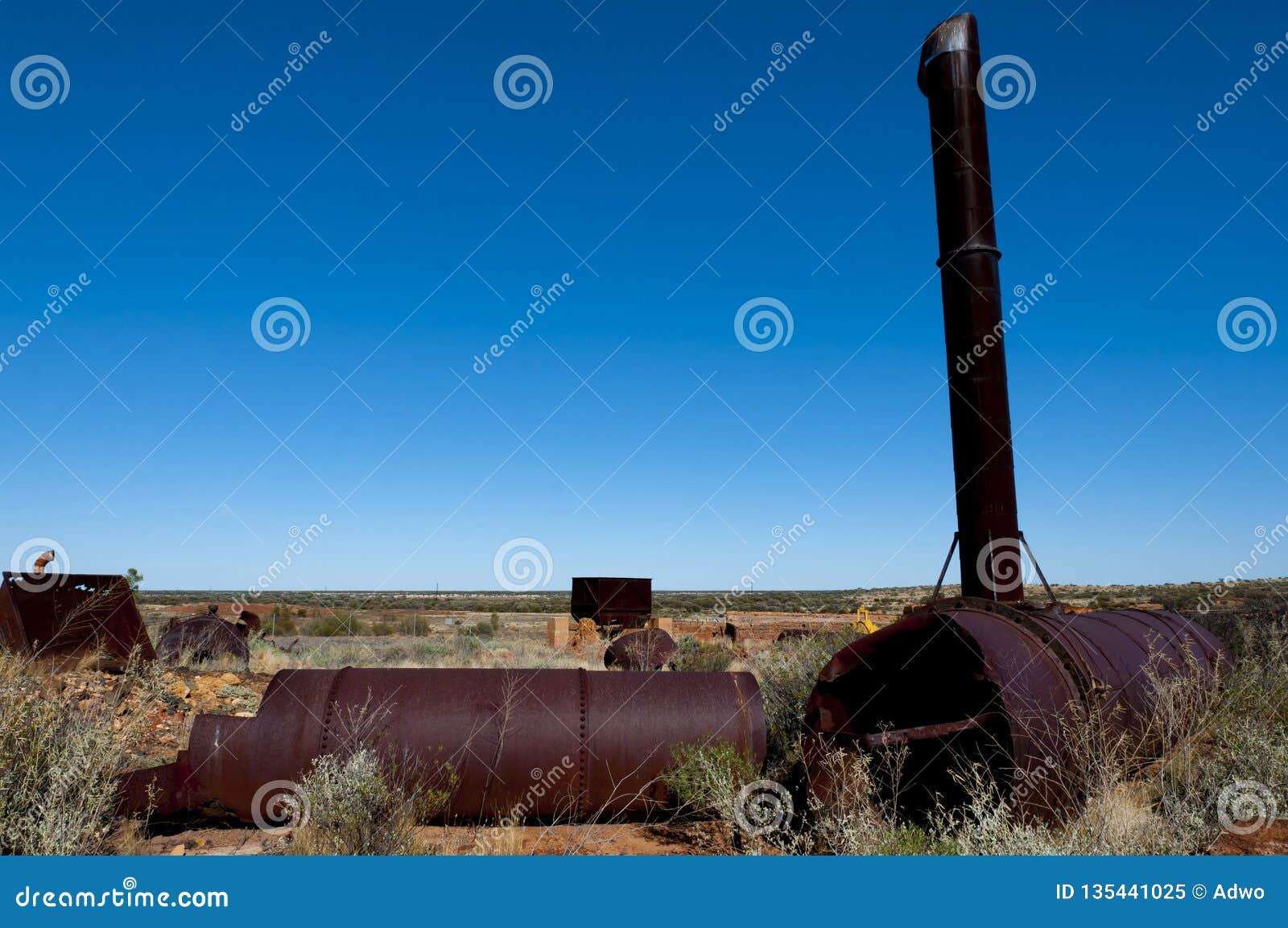 19th Century Mining Mill stock image. Image of process - 135441025