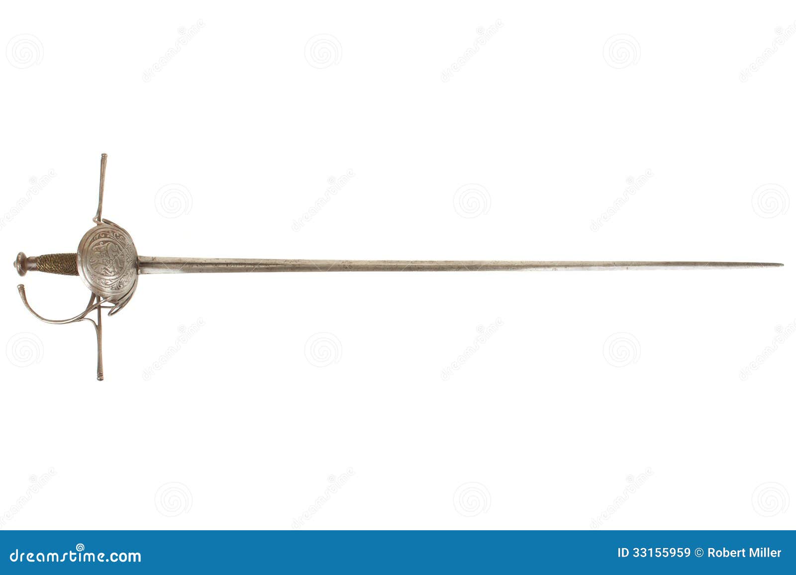 A 17th Century Spanish Cup Hilt Sword Stock Image - Image of history ...