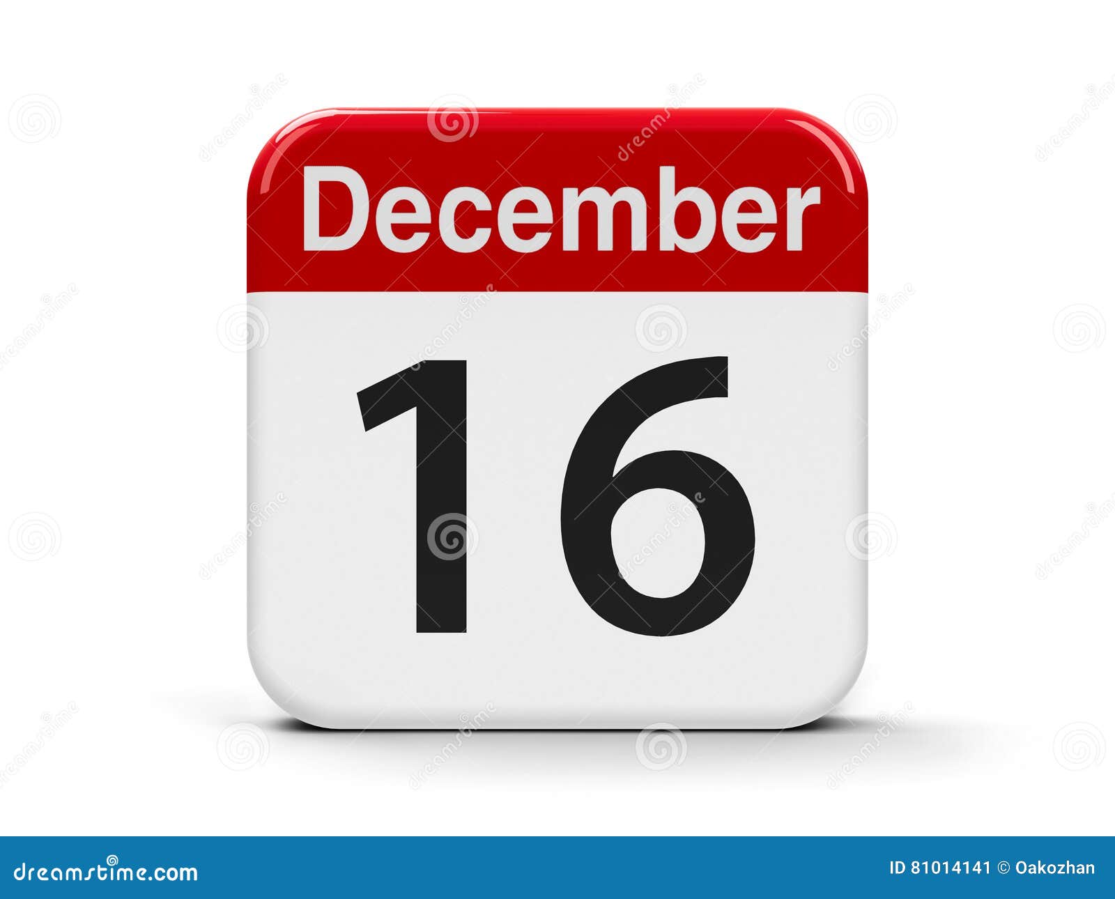 16th December stock illustration. Illustration of date - 81014141