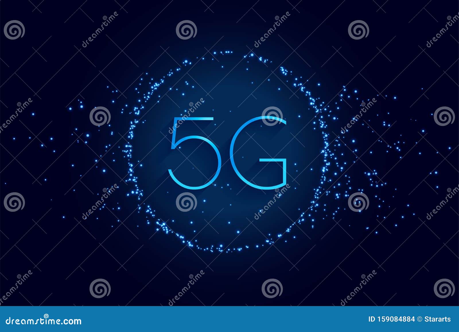 5th Generation Internet Wireless Technology Digital Background Stock ...