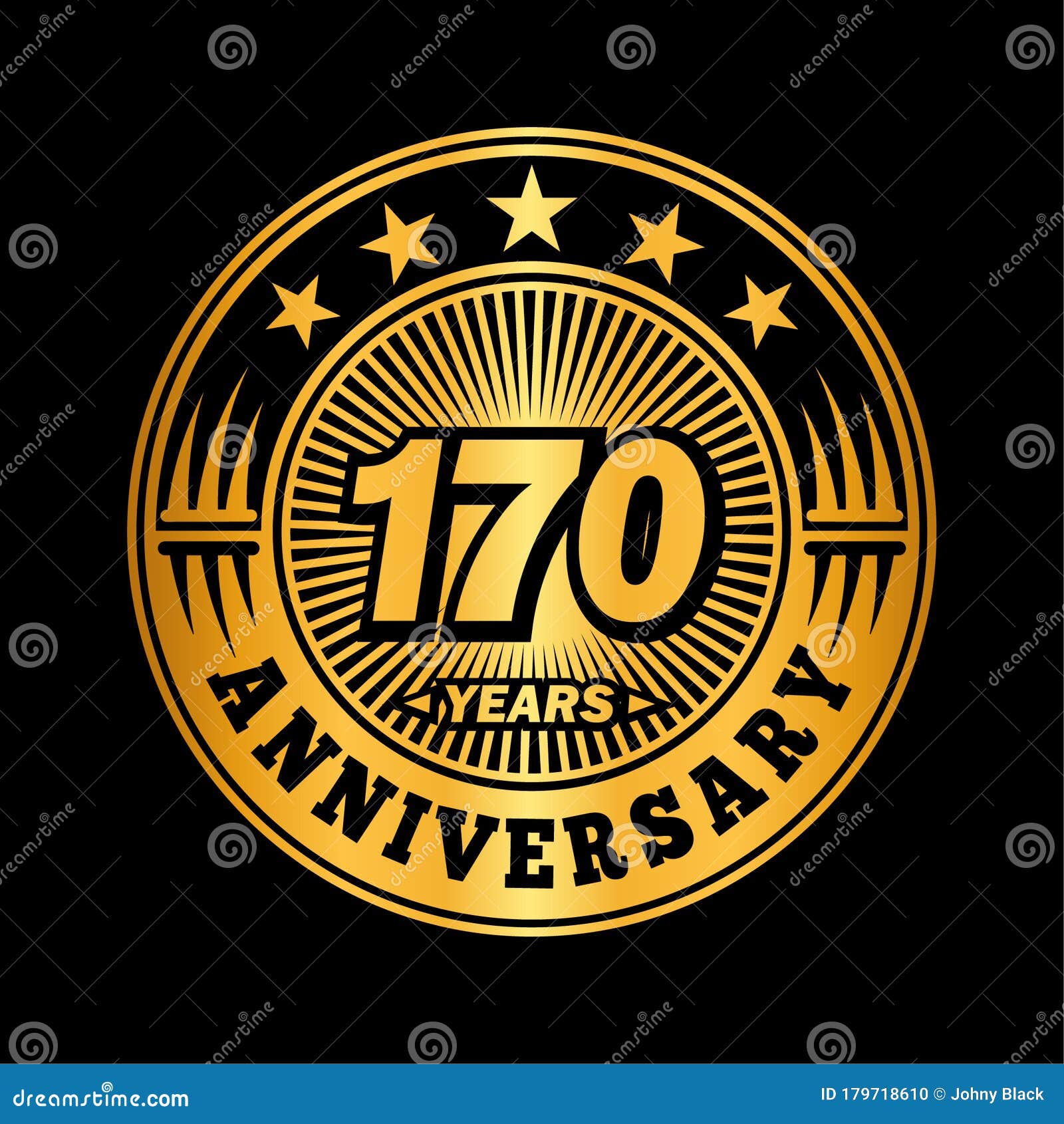 170 Years Anniversary Celebration. 170th Anniversary Logo Design ...