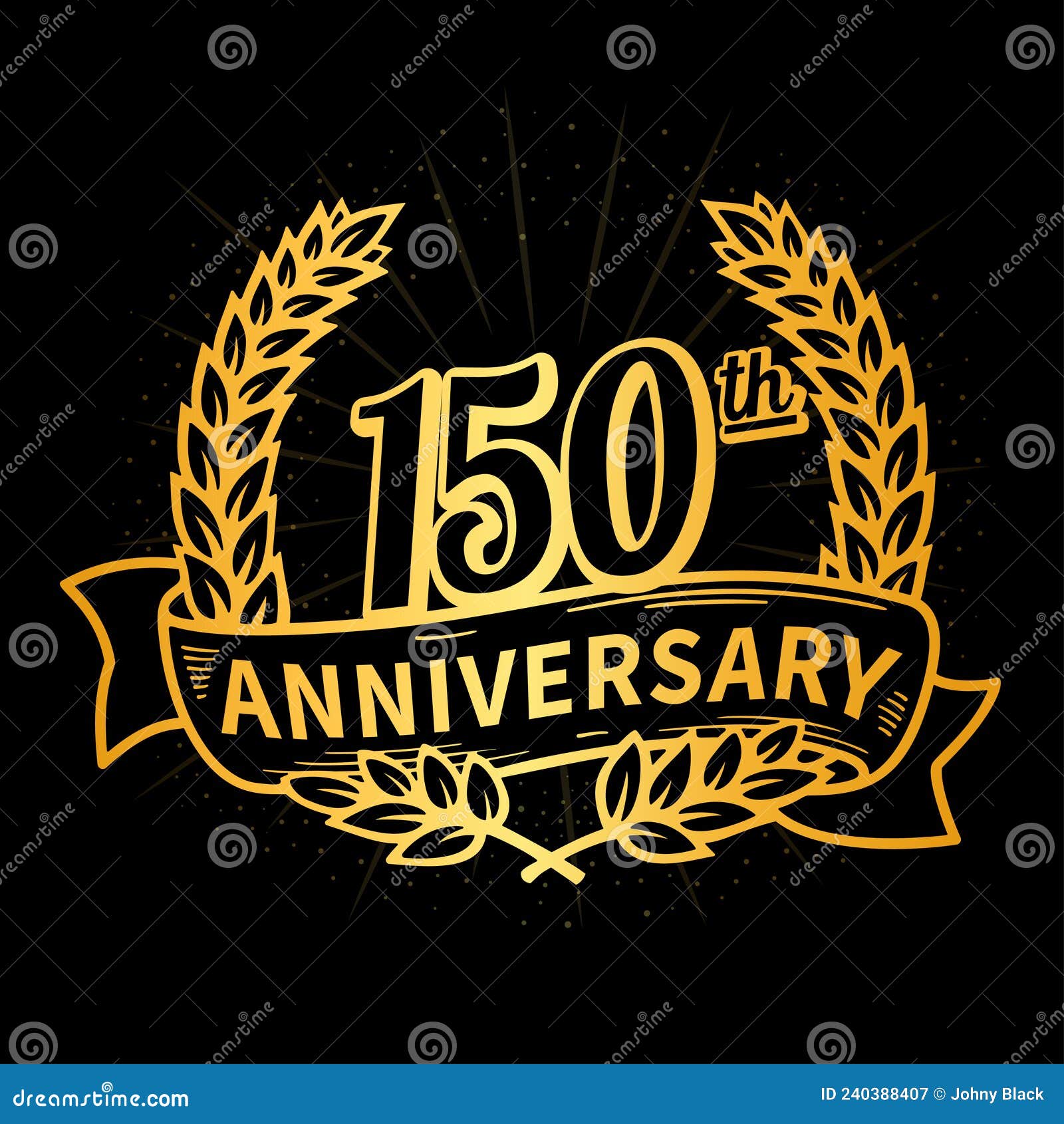 150 Years Anniversary Celebration Logotype. 150th Anniversary Logo ...
