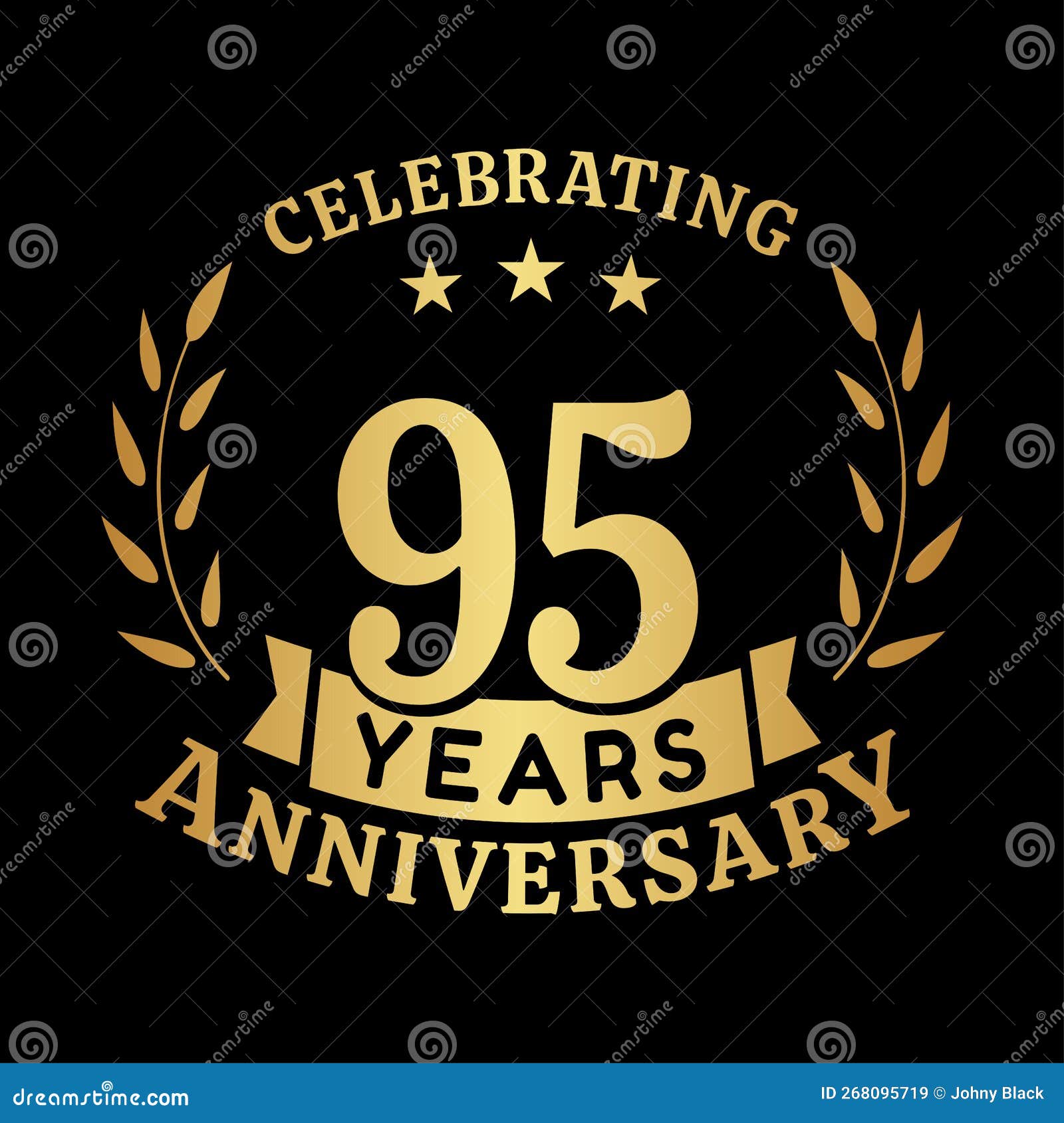 95 Years Anniversary Celebration Logotype. 95th Anniversary Logo ...