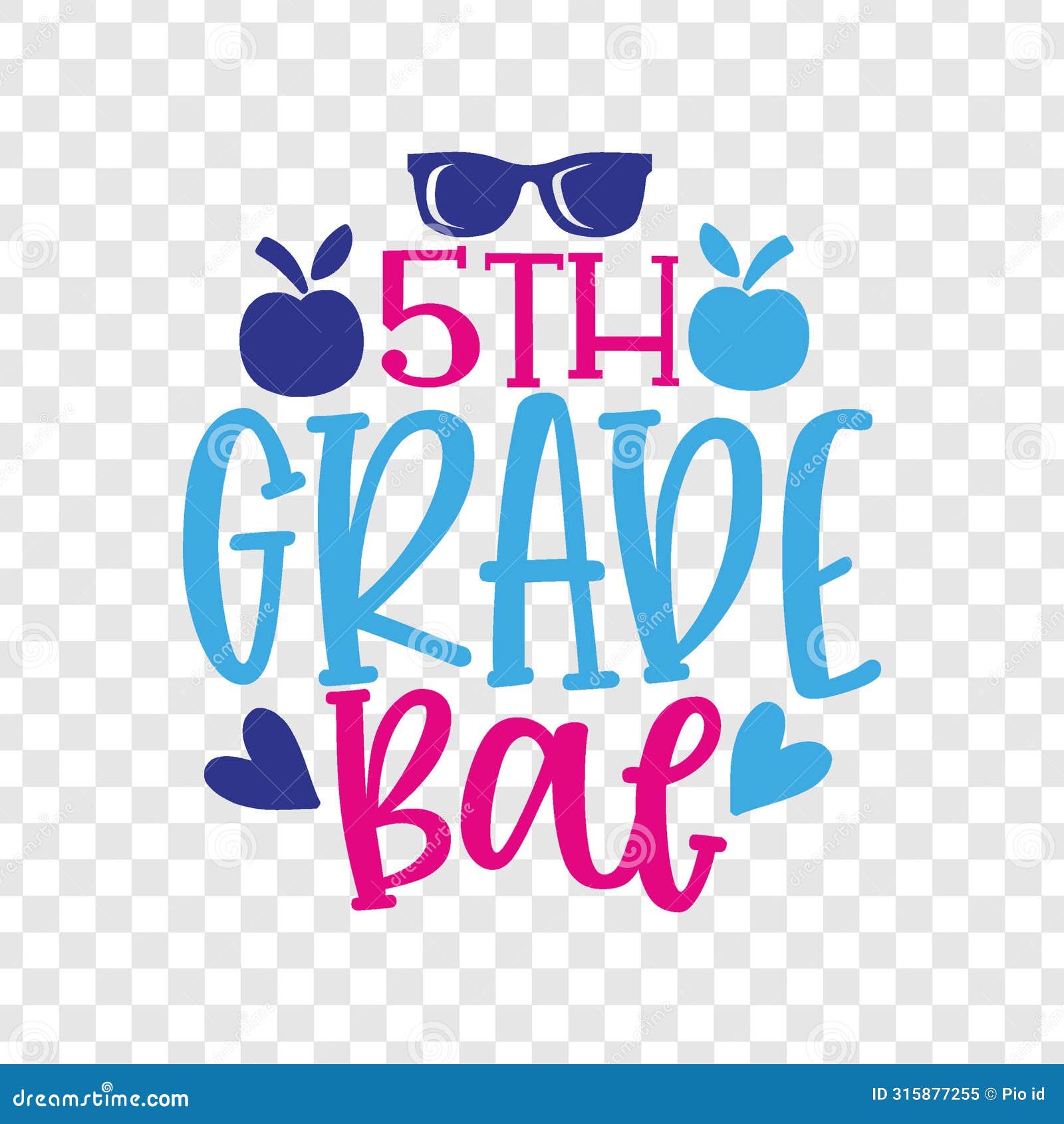 5th Grade Bal Stickers Vector Stock Vector - Illustration of quotes ...