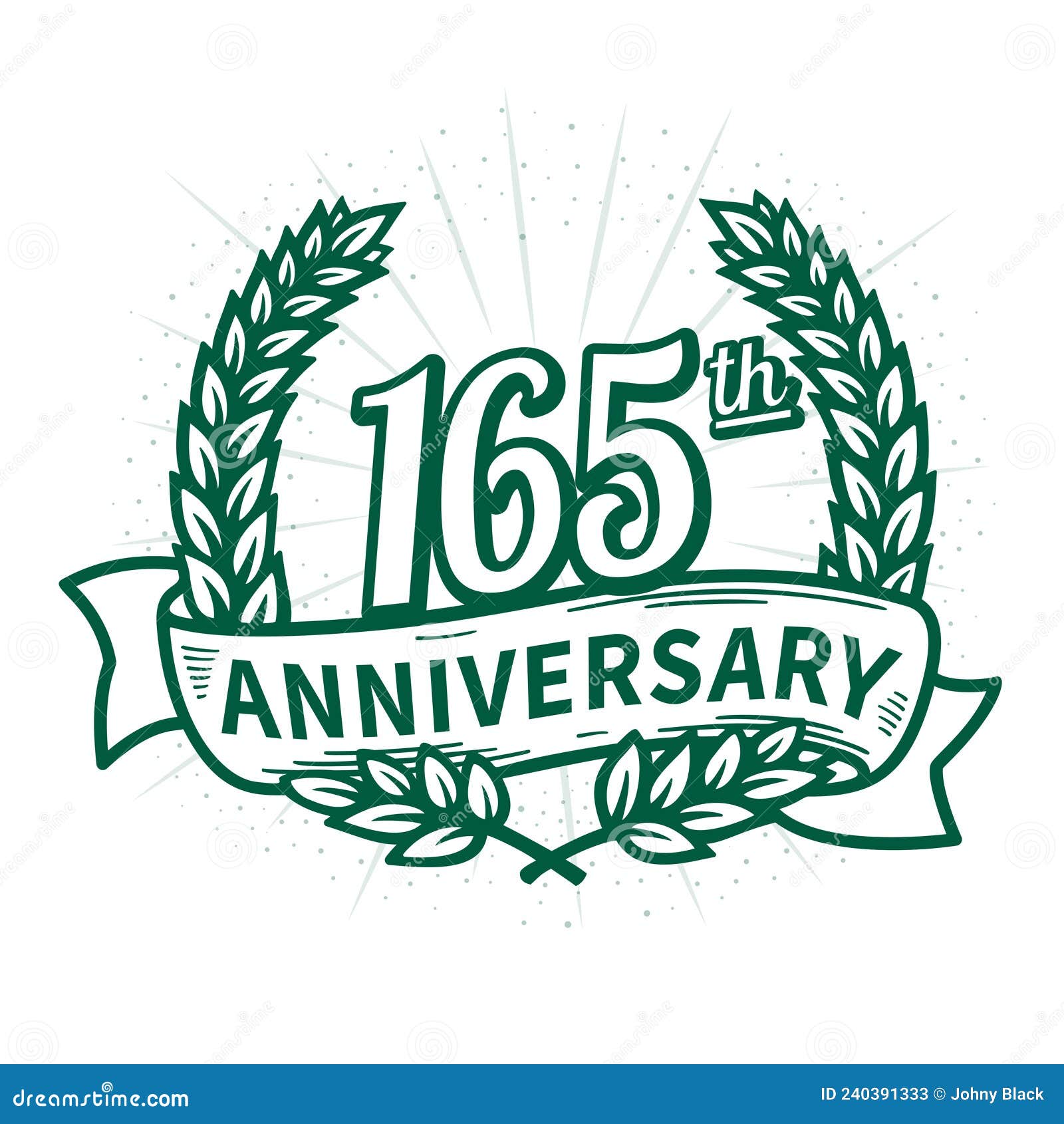 165 Years Anniversary Celebration Logotype. 165th Anniversary Logo ...