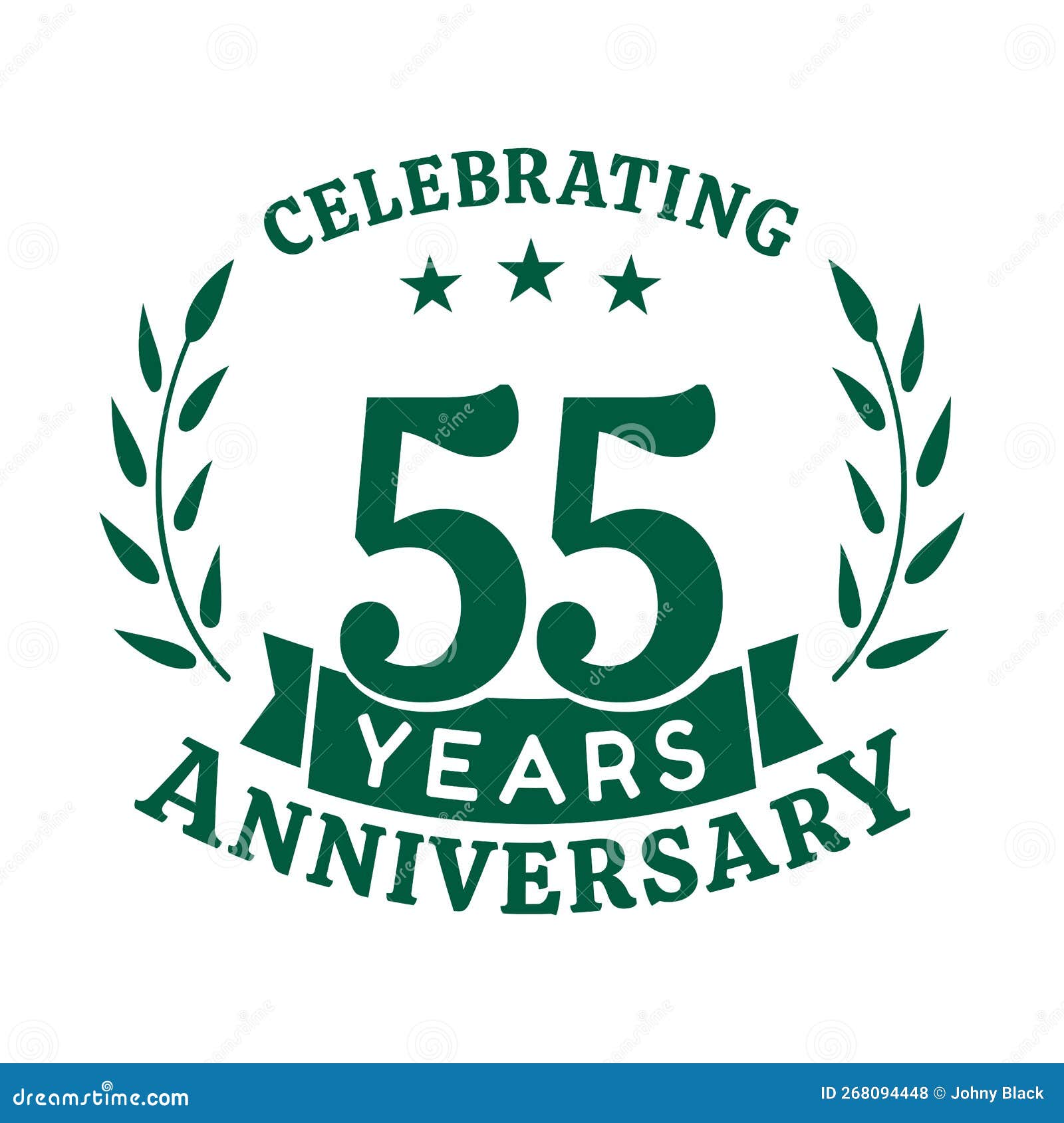 55 Years Anniversary Celebration Logotype. 55th Anniversary Logo ...