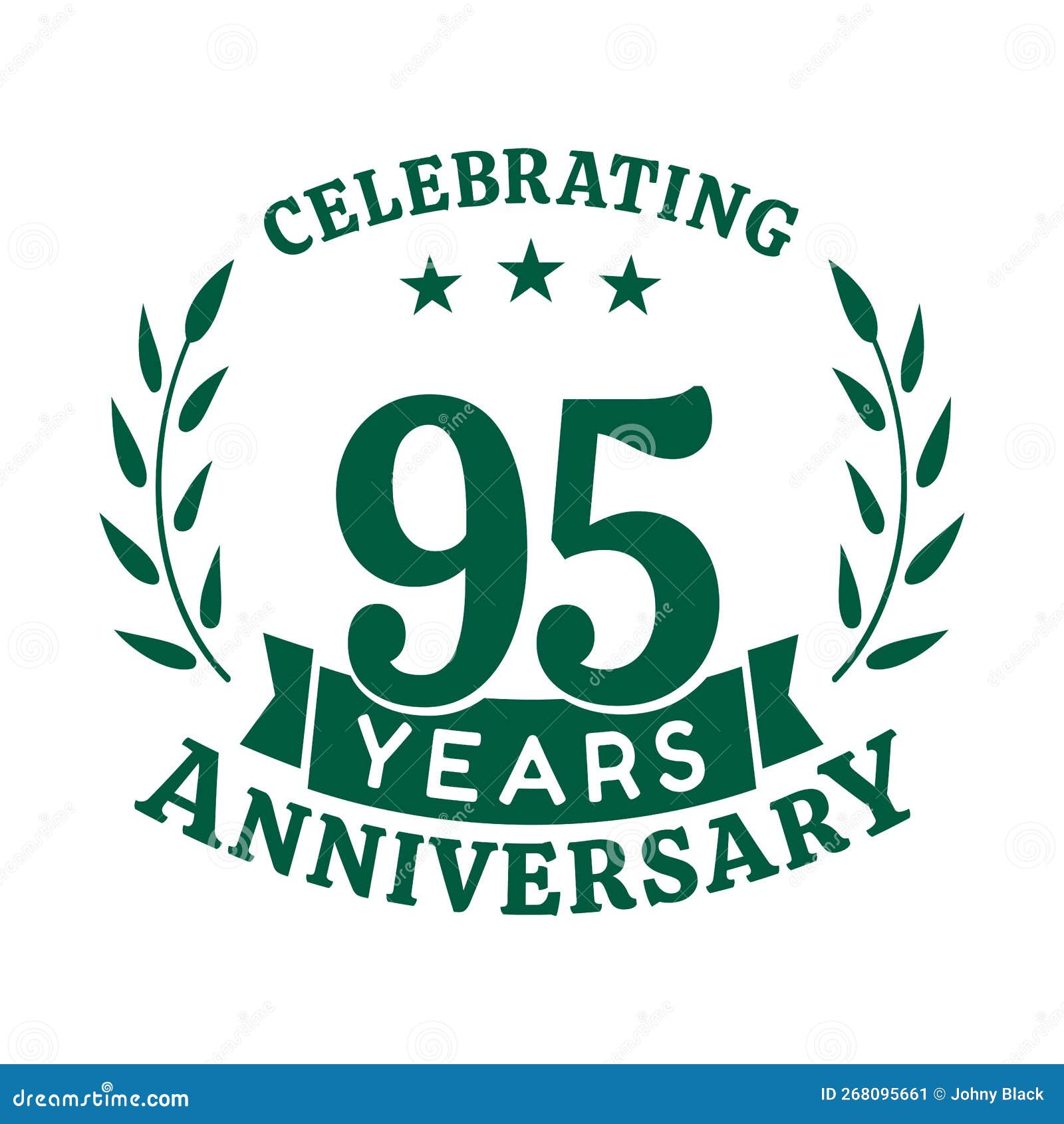 95 Years Anniversary Celebration Logotype. 95th Anniversary Logo ...