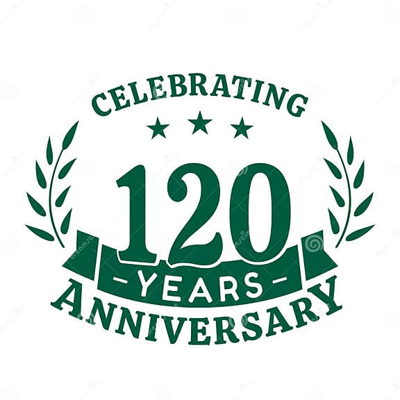 120 Years Anniversary Celebration Logotype. 120th Anniversary Logo ...