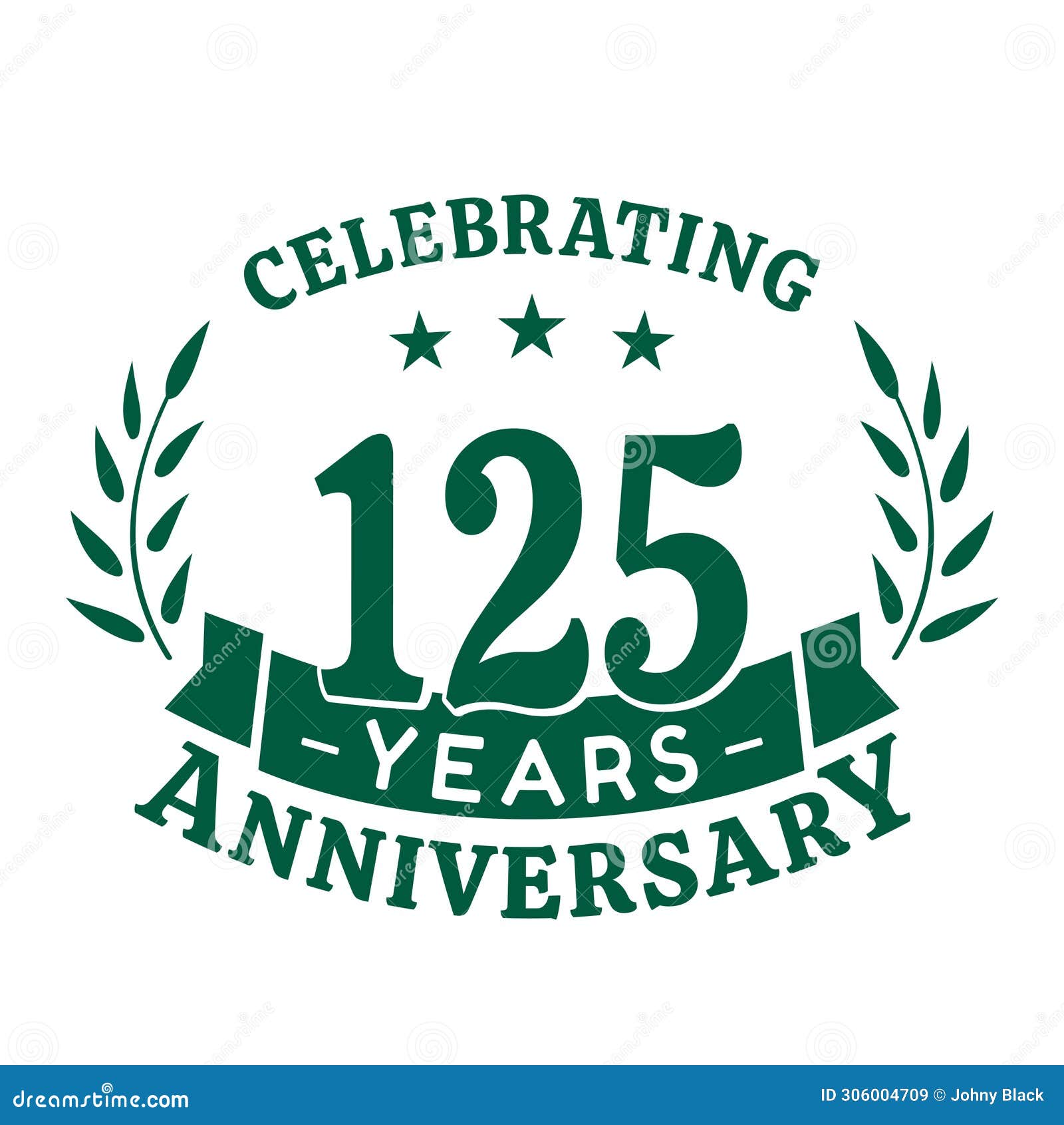 125 Years Anniversary Celebration Logotype. 125th Anniversary Logo ...