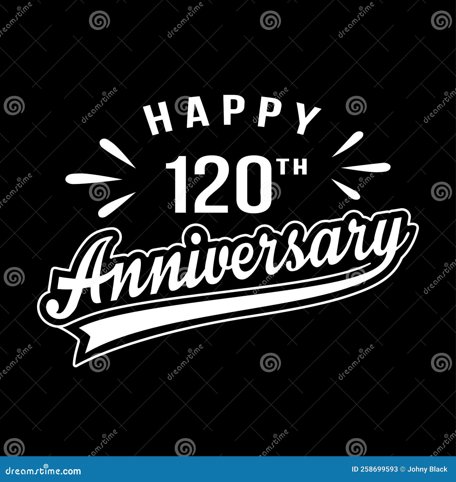 Happy 120th Anniversary. 120 Years Anniversary Design Template Stock ...