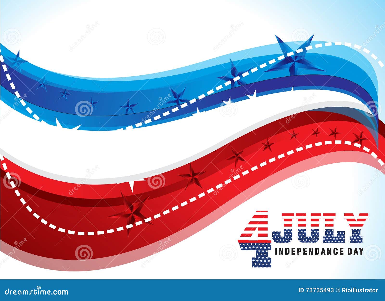 4th of July Abstract Background Stock Vector - Illustration of american ...