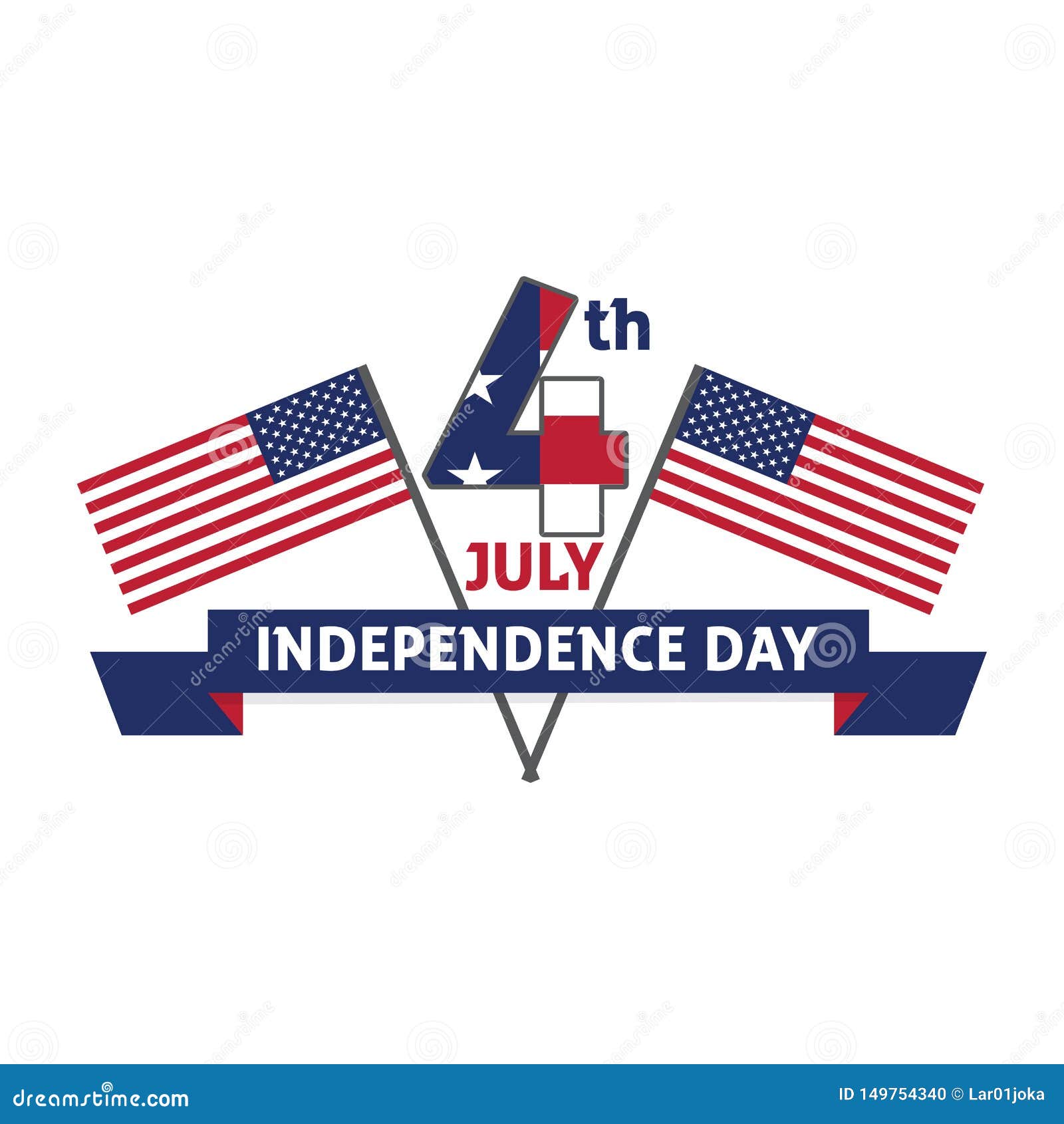 4th of July Banner. Independence Day Stock Vector - Illustration of ...