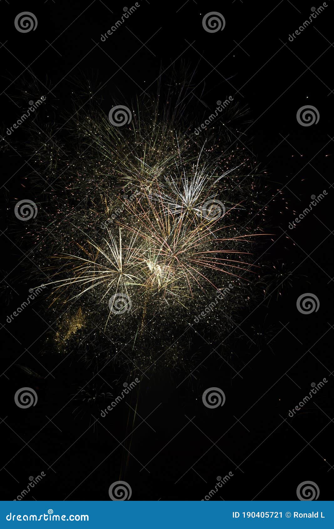 Fireworks in the Night Sky. Firework Concept Background Stock Image ...