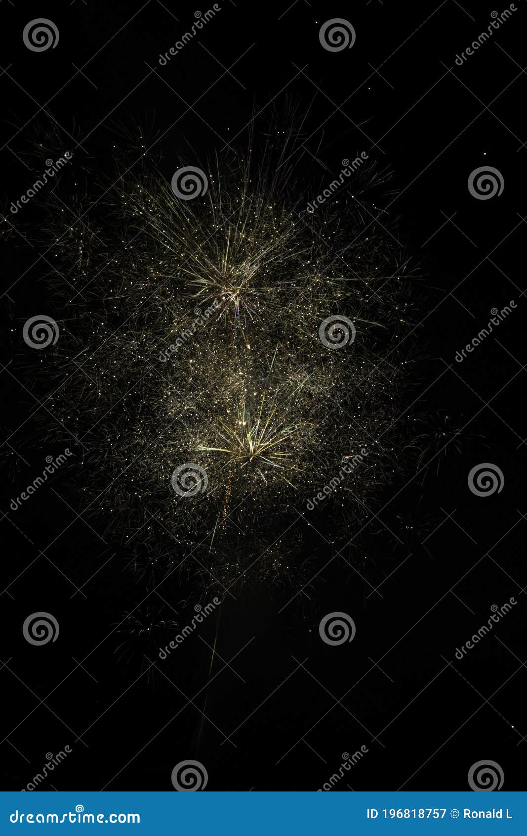 Fireworks in the Night Sky. Firework Concept Background Stock Image ...